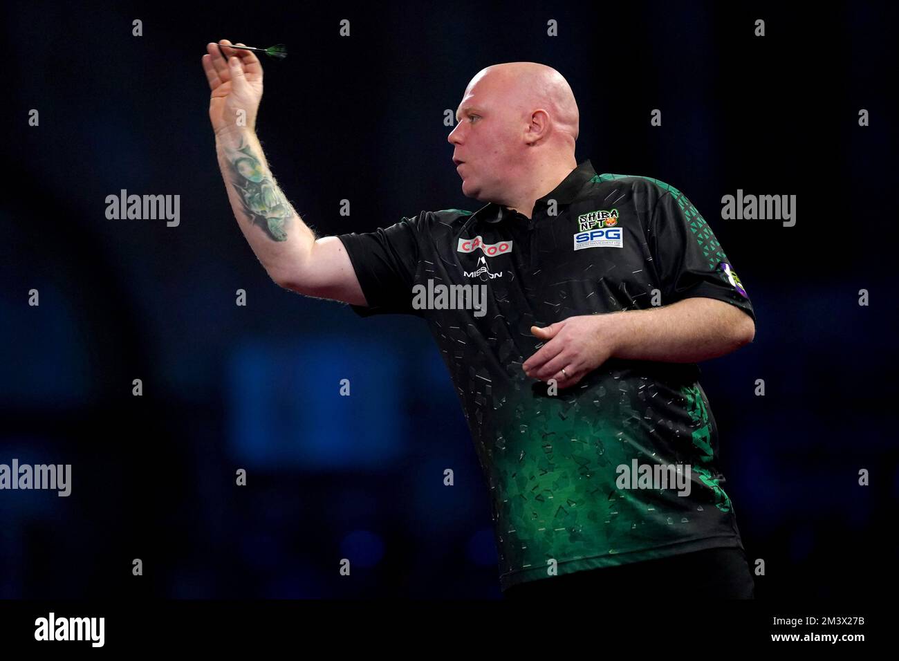 Martin Lukeman during his match against Nobuhiro Yamamoto during day ...