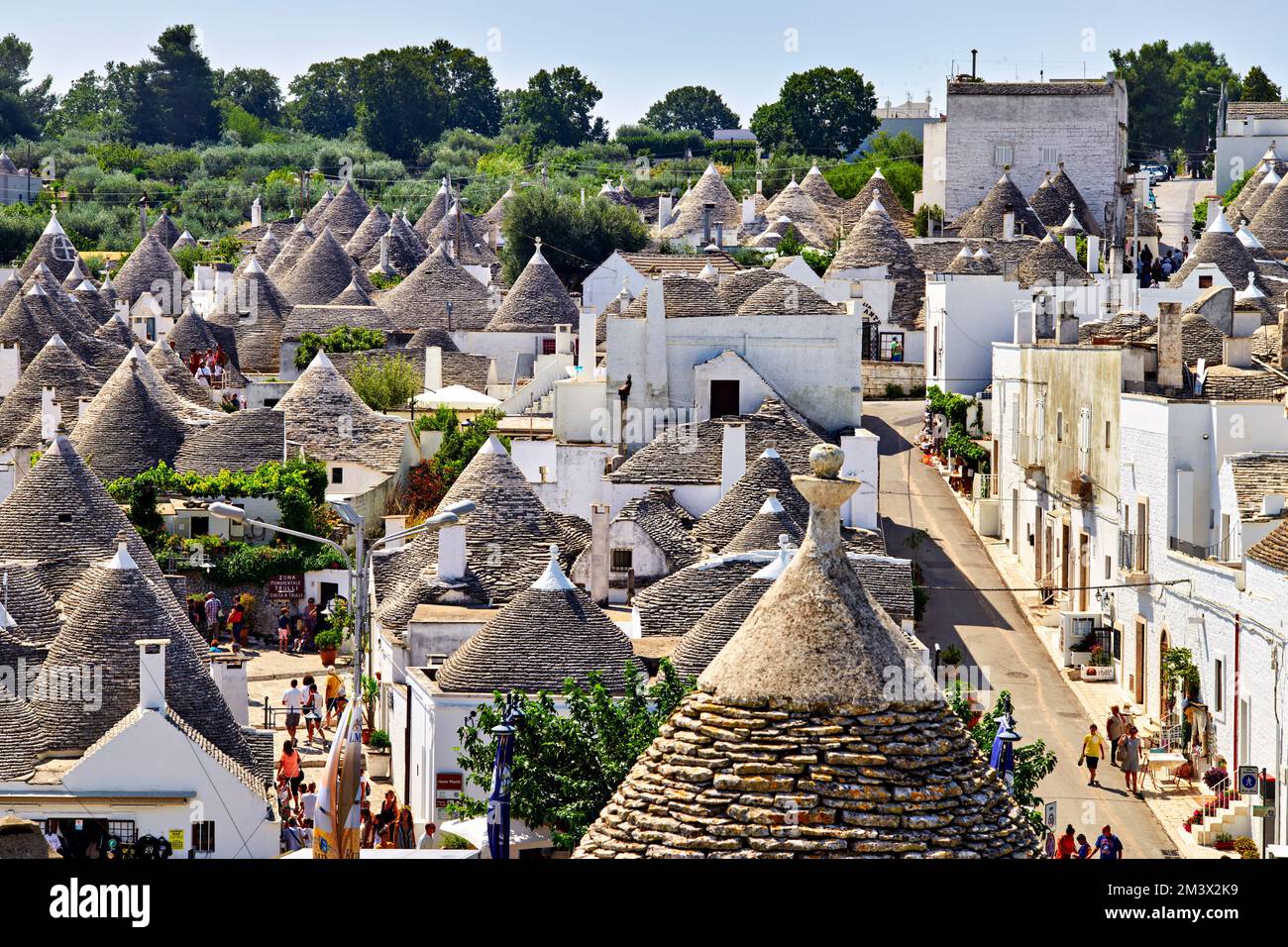 Apulia Puglia Italy. Alberobello. Trulli: traditional Apulian dry stone ...