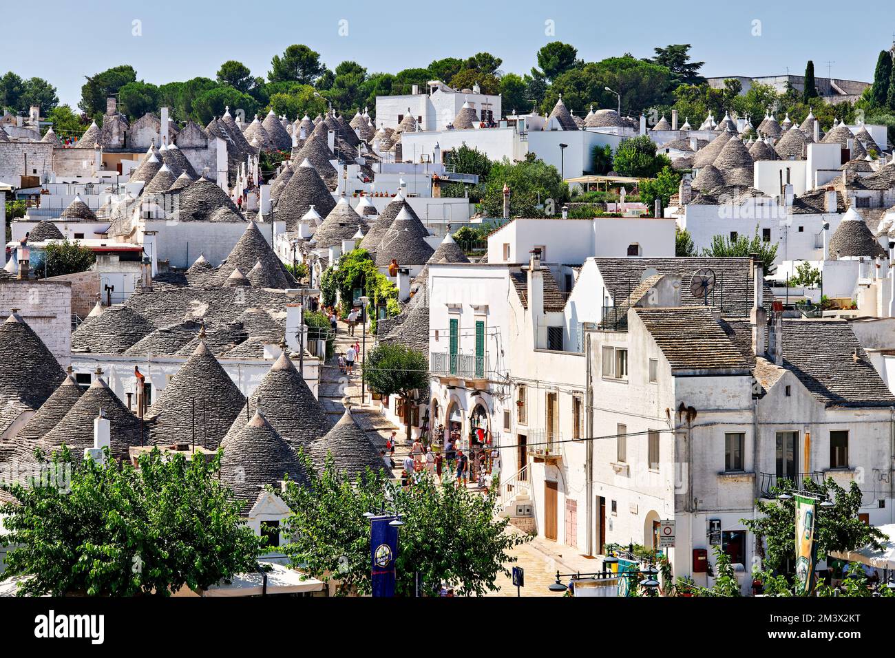 Apulia Puglia Italy. Alberobello. Trulli: traditional Apulian dry stone ...
