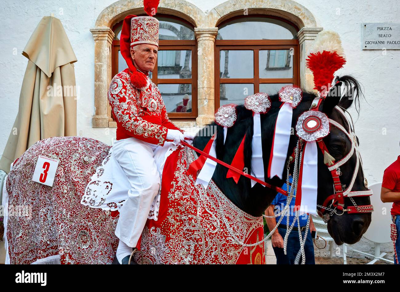 Apulia Puglia Italy. Ostuni. Festival of Saint Orontius. The "cavalcata ...