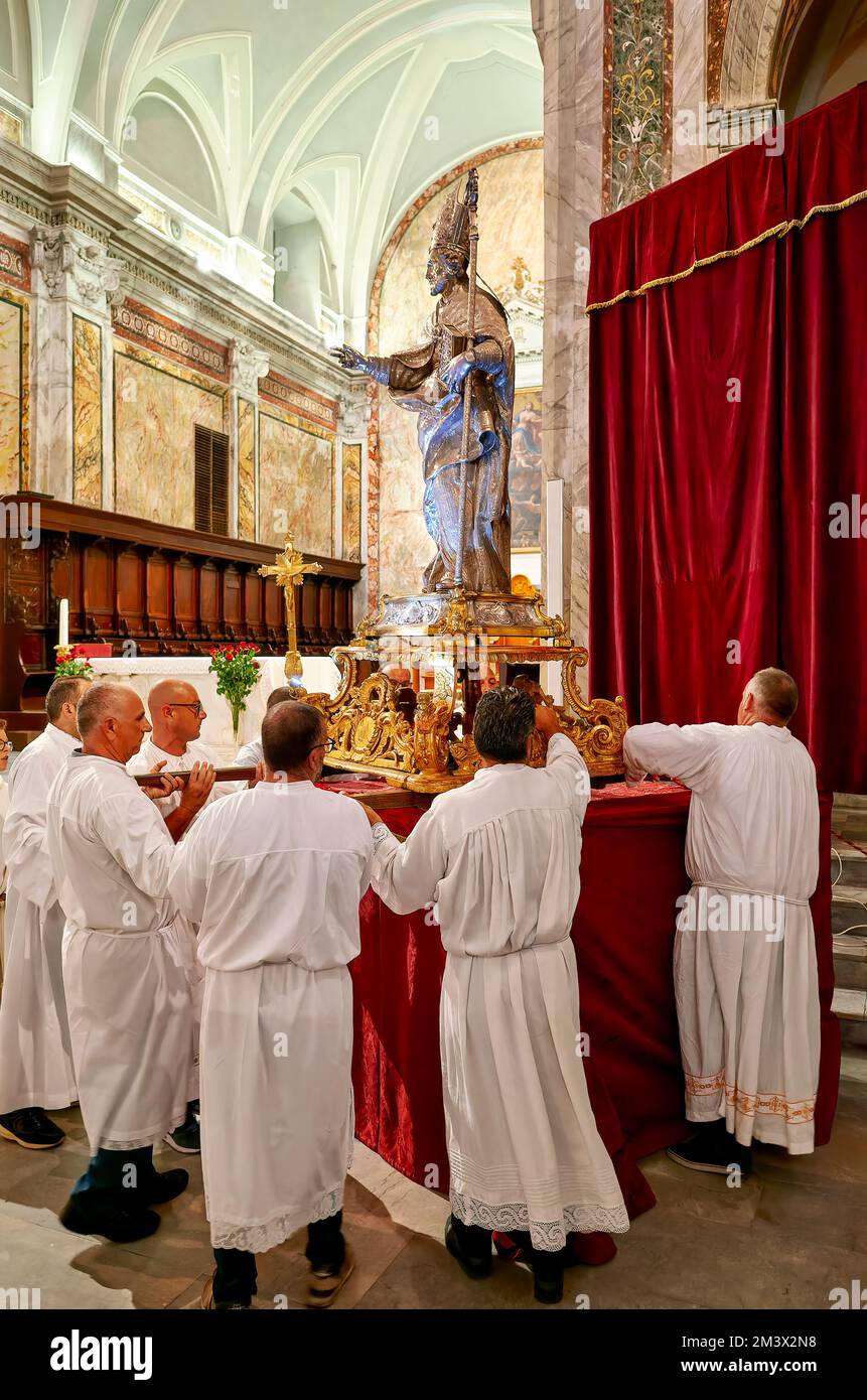 Apulia Puglia Italy. Ostuni. Festival of Saint Orontius. Procession ...