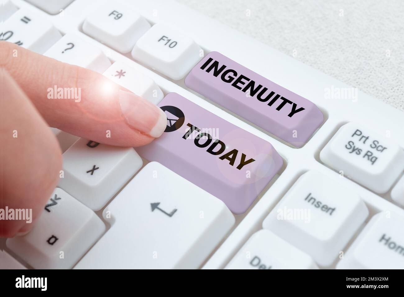 Writing displaying text Ingenuity. Word Written on the quality of being ...