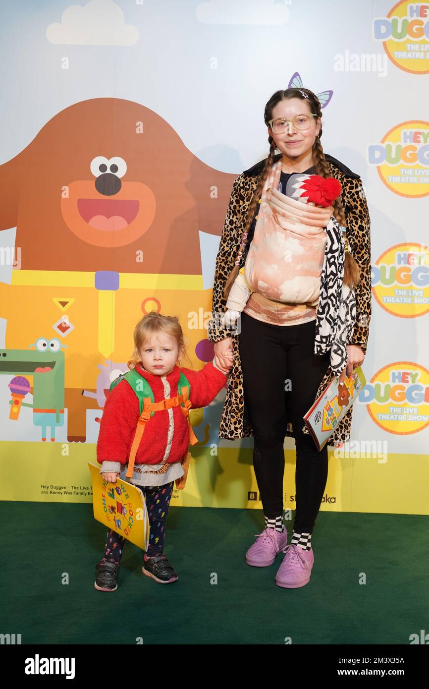 EDITORIAL USE ONLY Jessie Cave alongside her children attends a gala ...