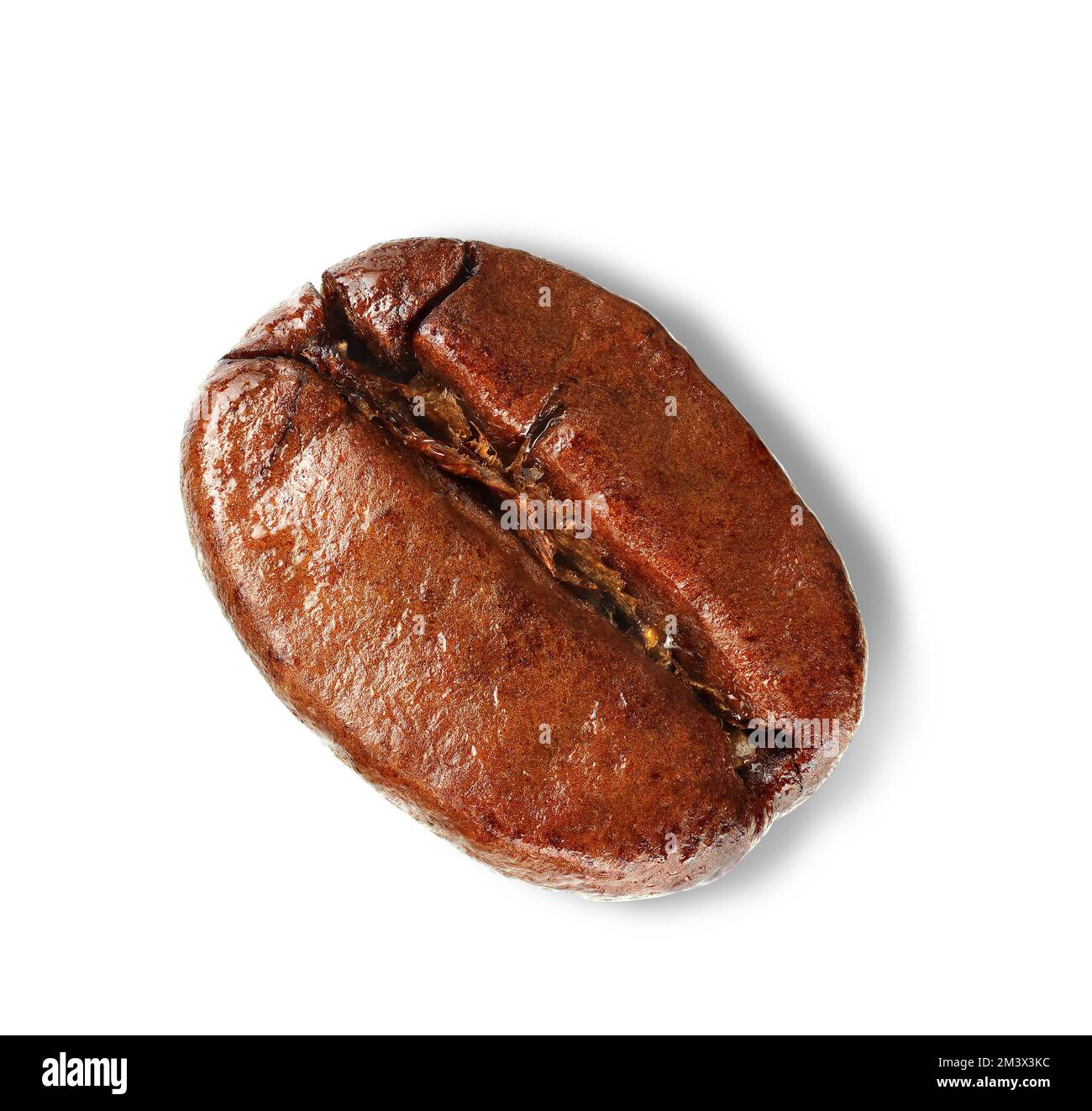 roasted coffee seed isolated on a white background Stock Photo - Alamy