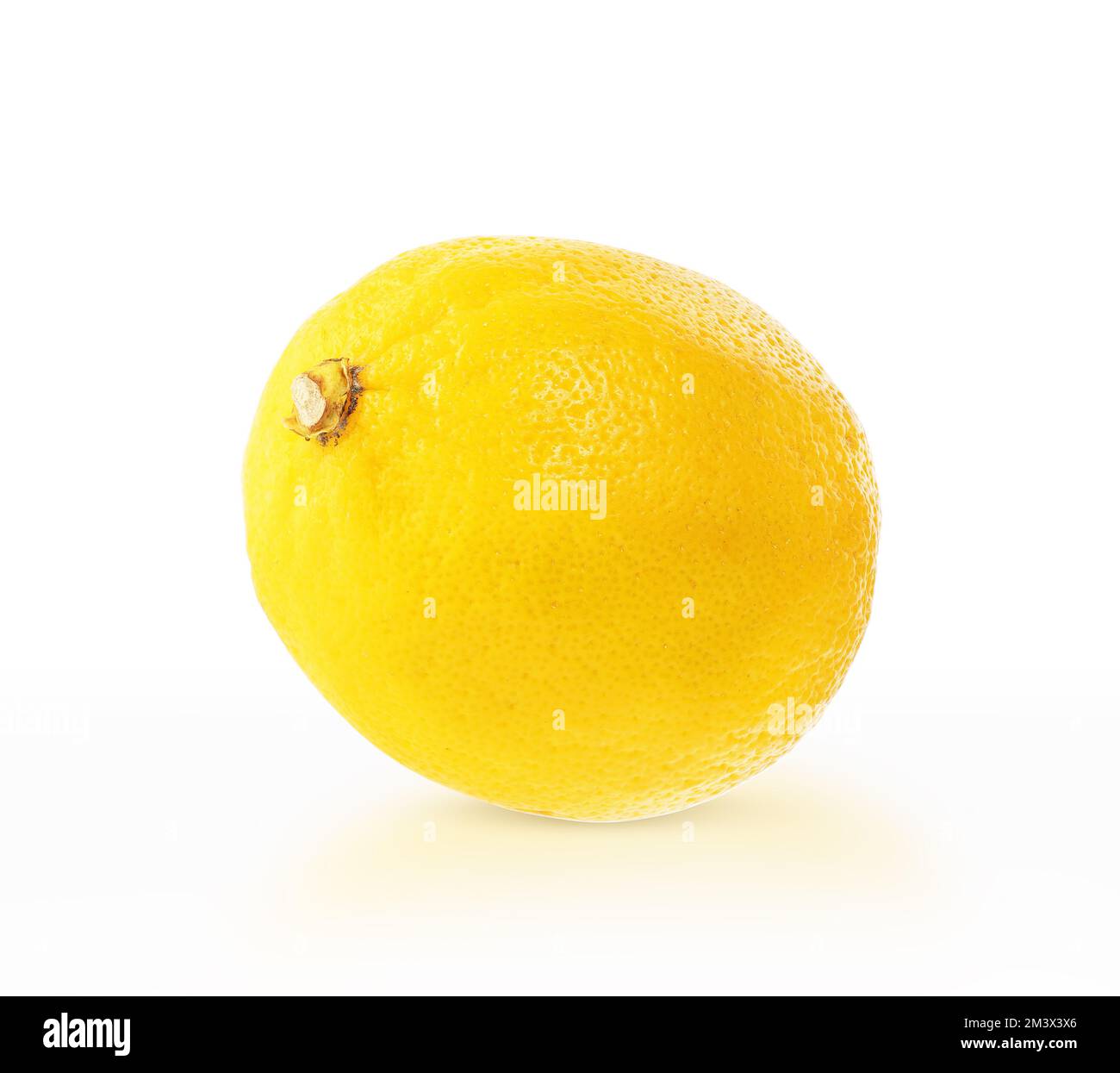 lemon fruit alone on a white background Stock Photo - Alamy