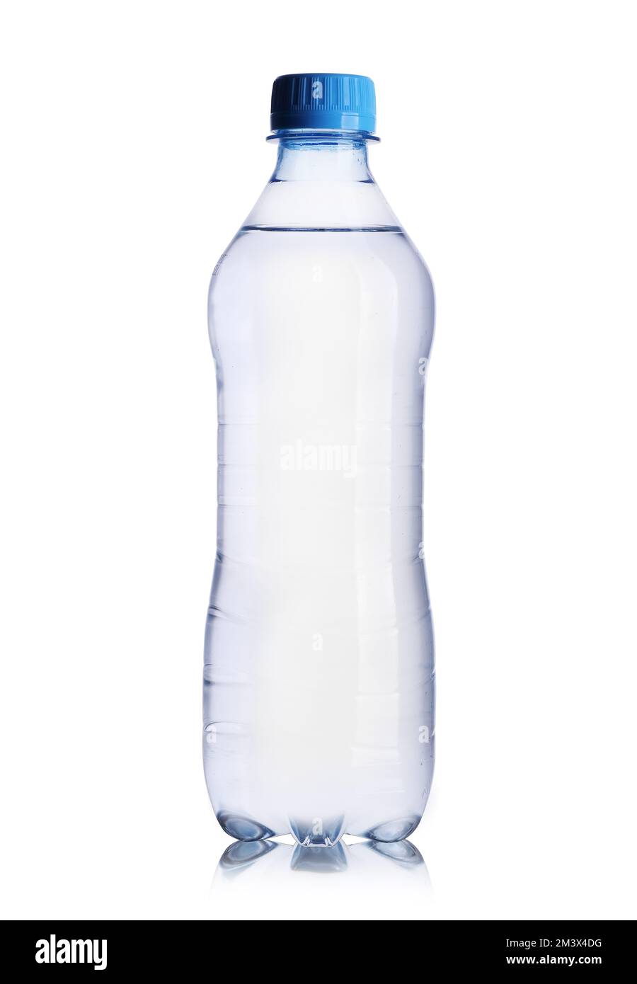 small plastic bottle with mineral water on a white background Stock ...