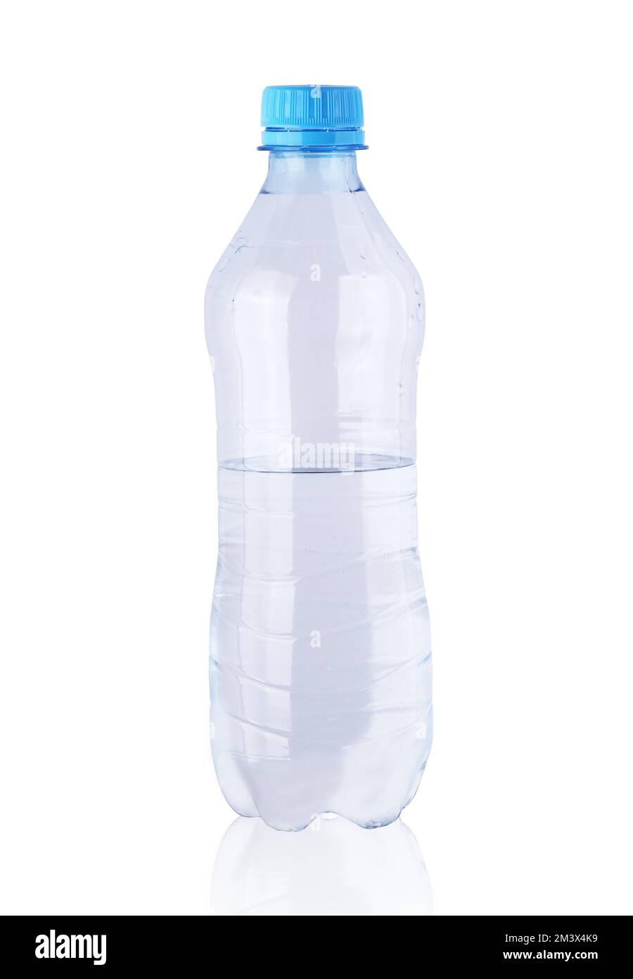 small plastic bottle with mineral water on a white background Stock ...