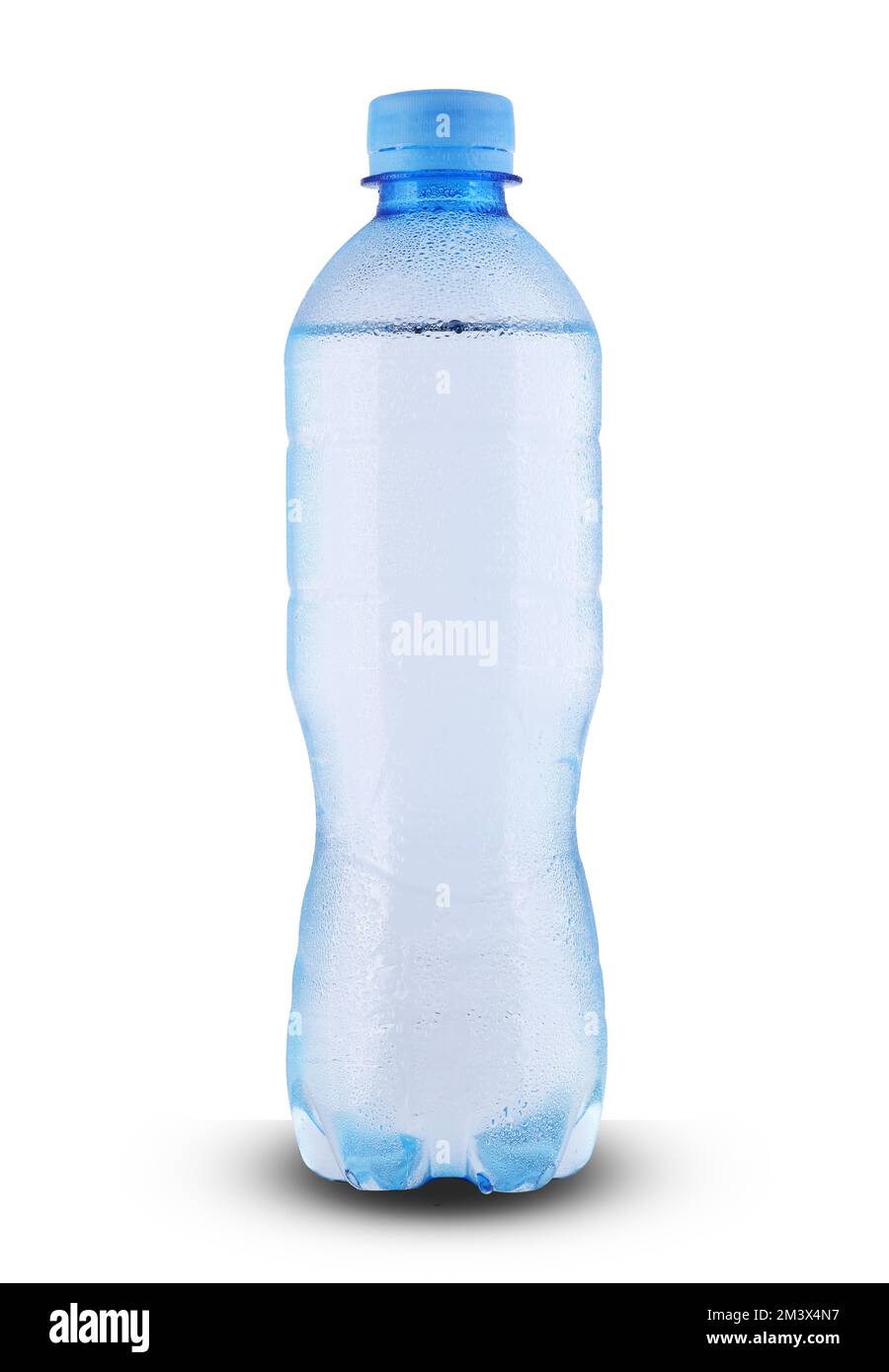 small plastic bottle with mineral water on a white background Stock ...