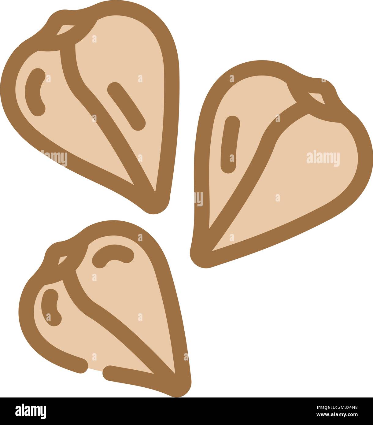 buckwheat grain healthy color icon vector illustration Stock Vector ...