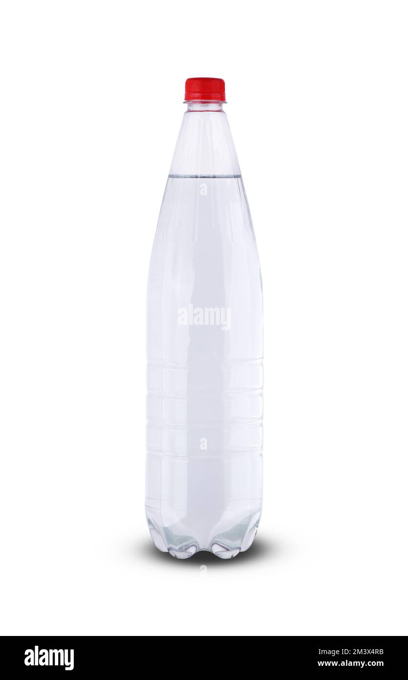 large plastic bottle with mineral water on a white background Stock ...