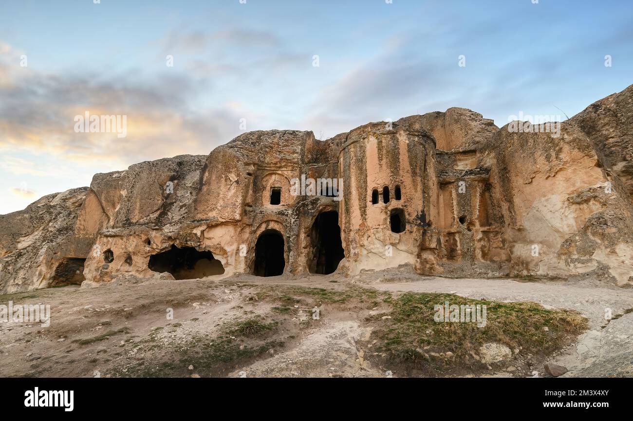 Ayazini cave church and National Park in Afyon, Turkey. Historical ...