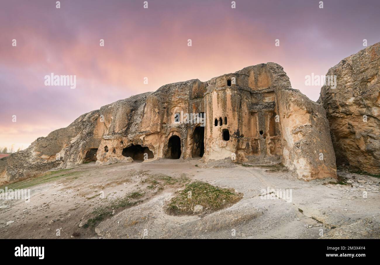 Ayazini cave church and National Park in Afyon, Turkey. Historical ...