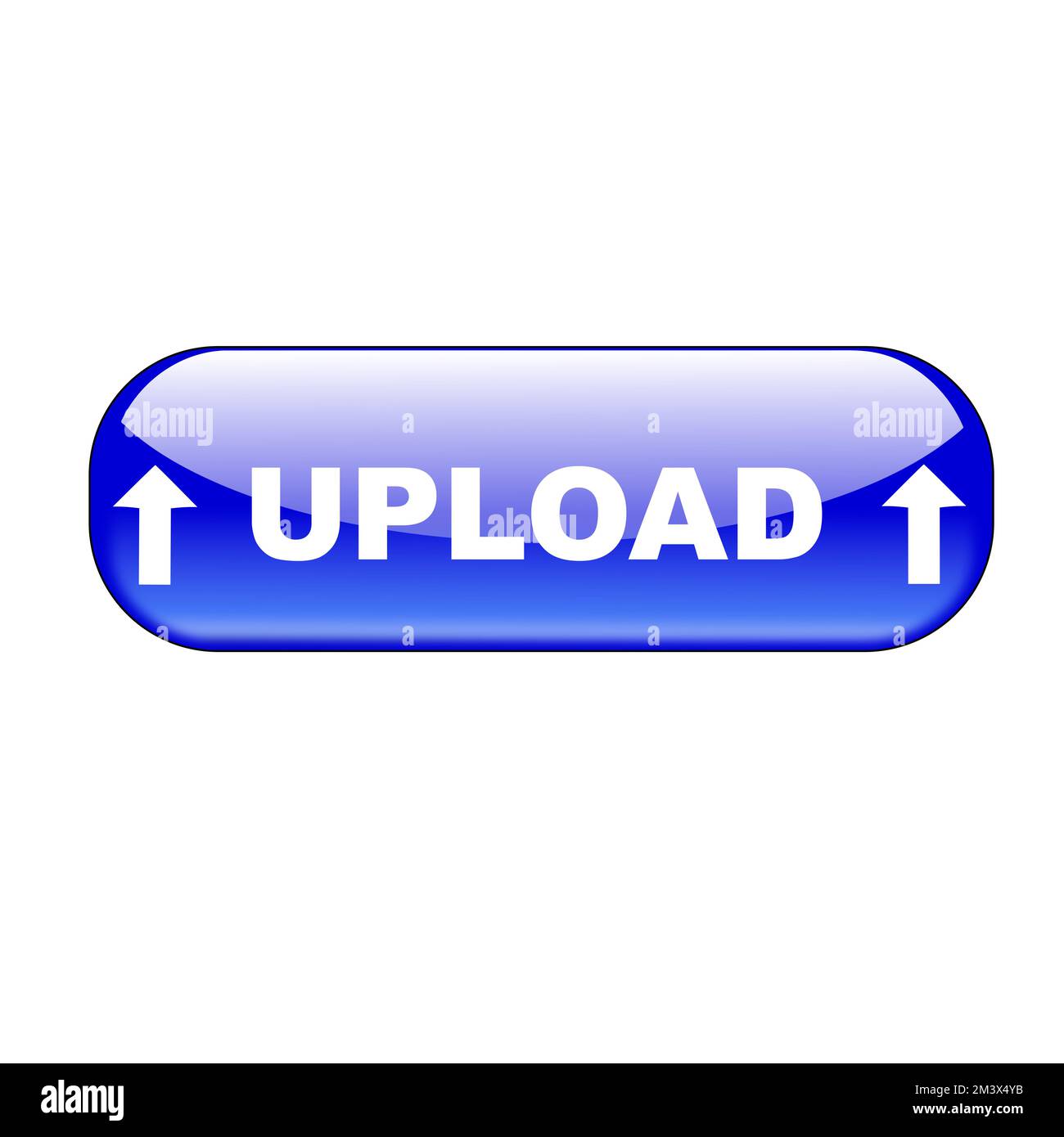 button for sending data to the internet on a white background Stock ...