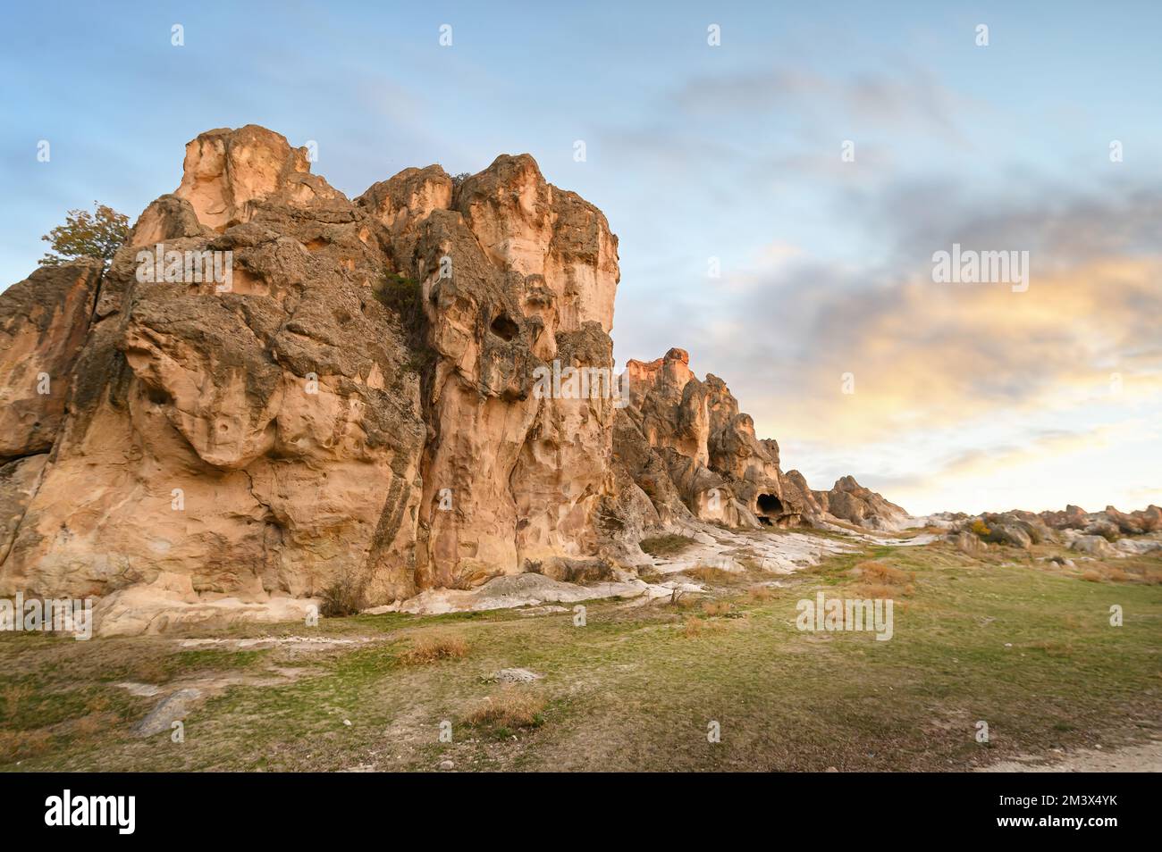 Ayazini cave church and National Park in Afyon, Turkey. Historical ...