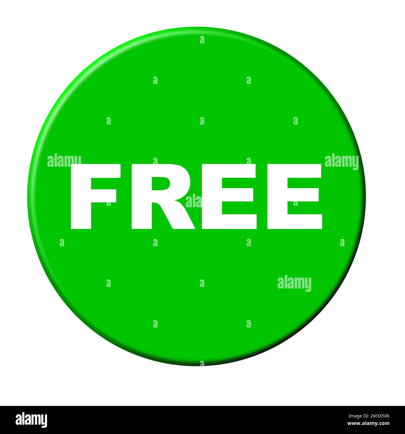 green free sign on white background Stock Photo - Alamy