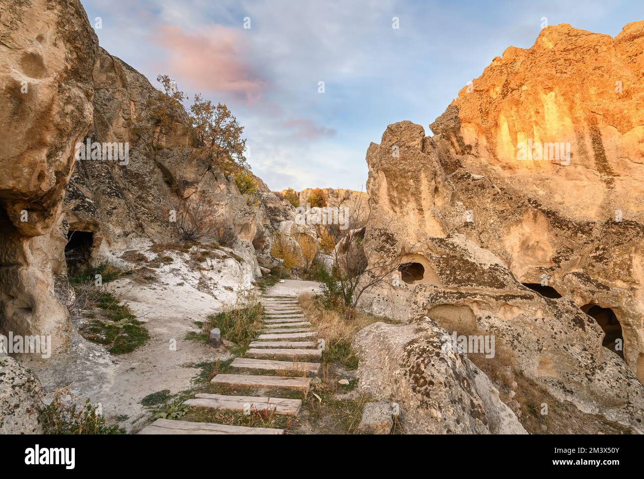 Ayazini cave church and National Park in Afyon, Turkey. Historical ...