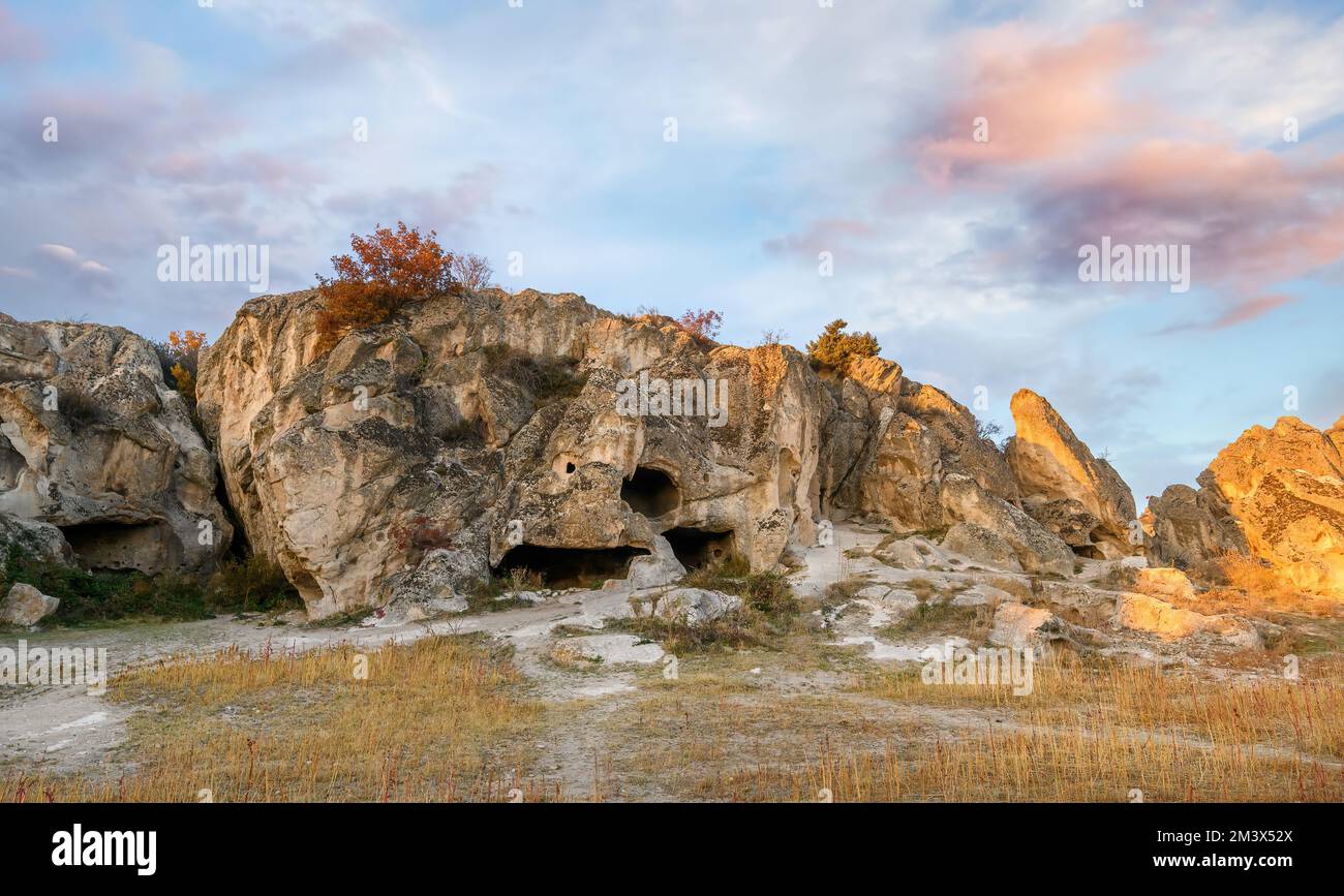 Ayazini cave church and National Park in Afyon, Turkey. Historical ...