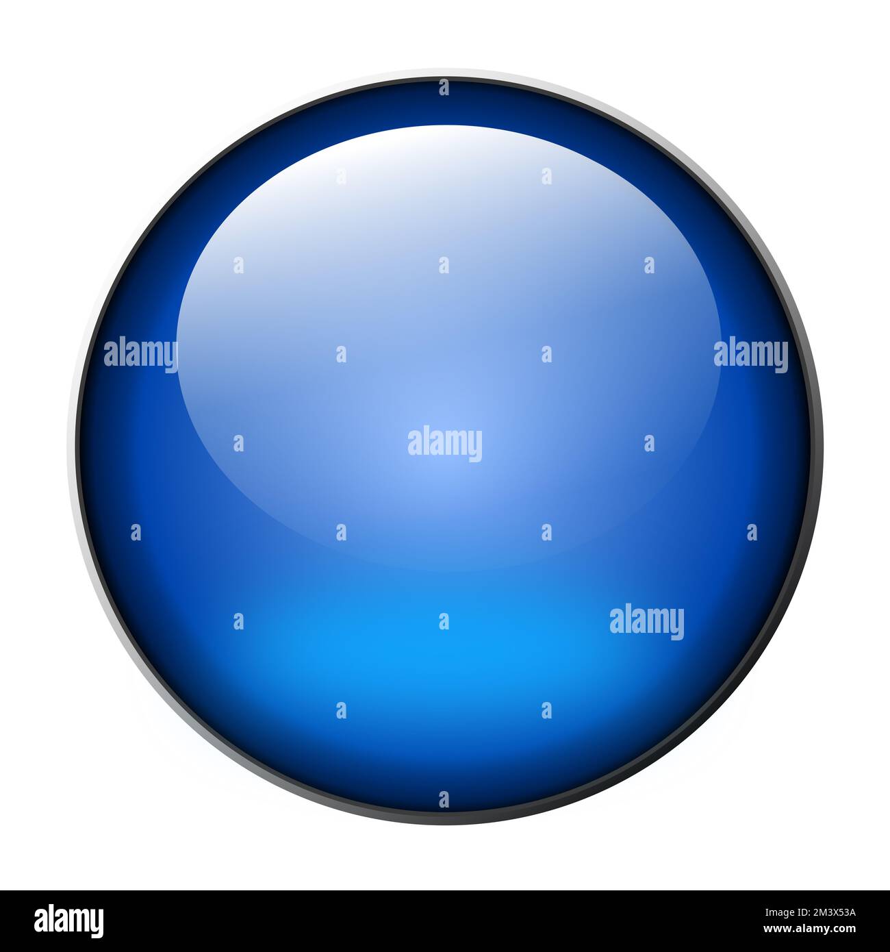 blue empty button to fill in on a white background Stock Photo - Alamy