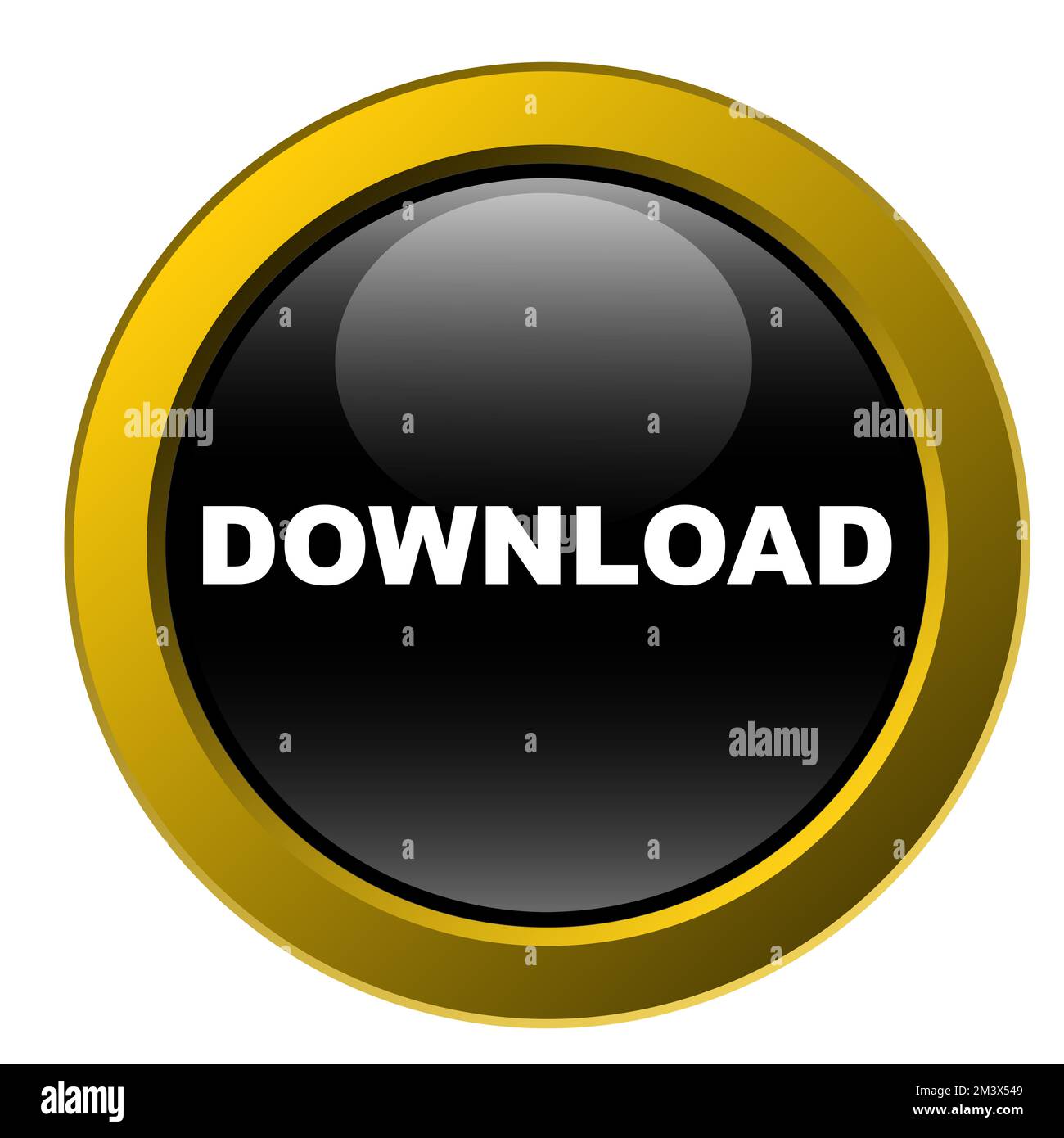 black button with the white words download on a white background Stock ...