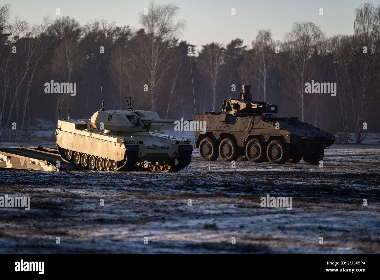 15 December 2022, Brandenburg, Brück: The Type-X Robotic Combat Vehicle ...
