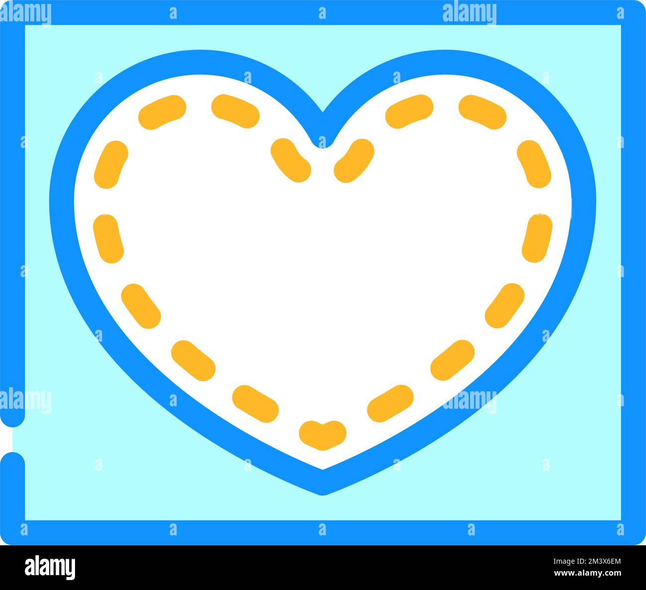heart denim color icon vector illustration Stock Vector Image & Art - Alamy