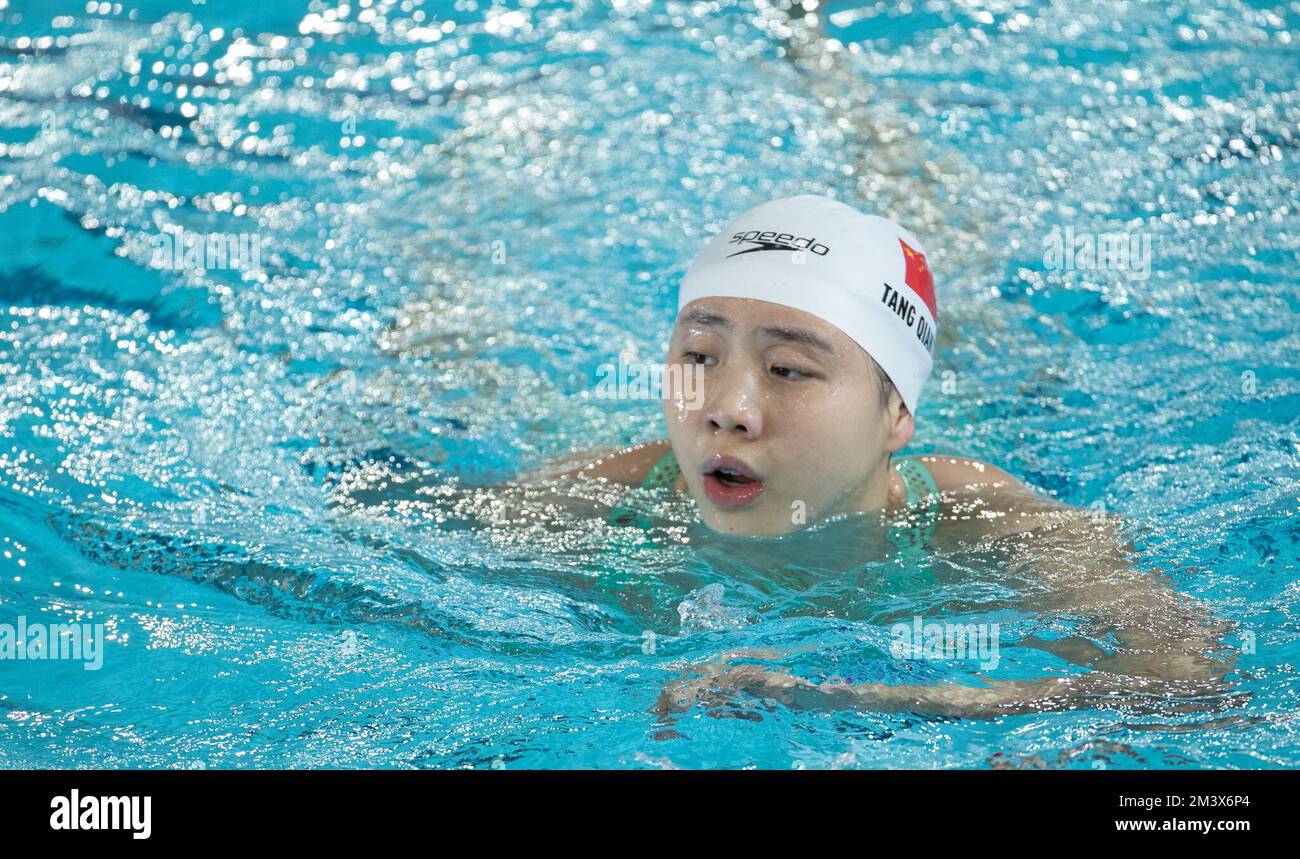 Melbourne, Australia. 17th Dec, 2022. Tang Qianting of China reacts ...
