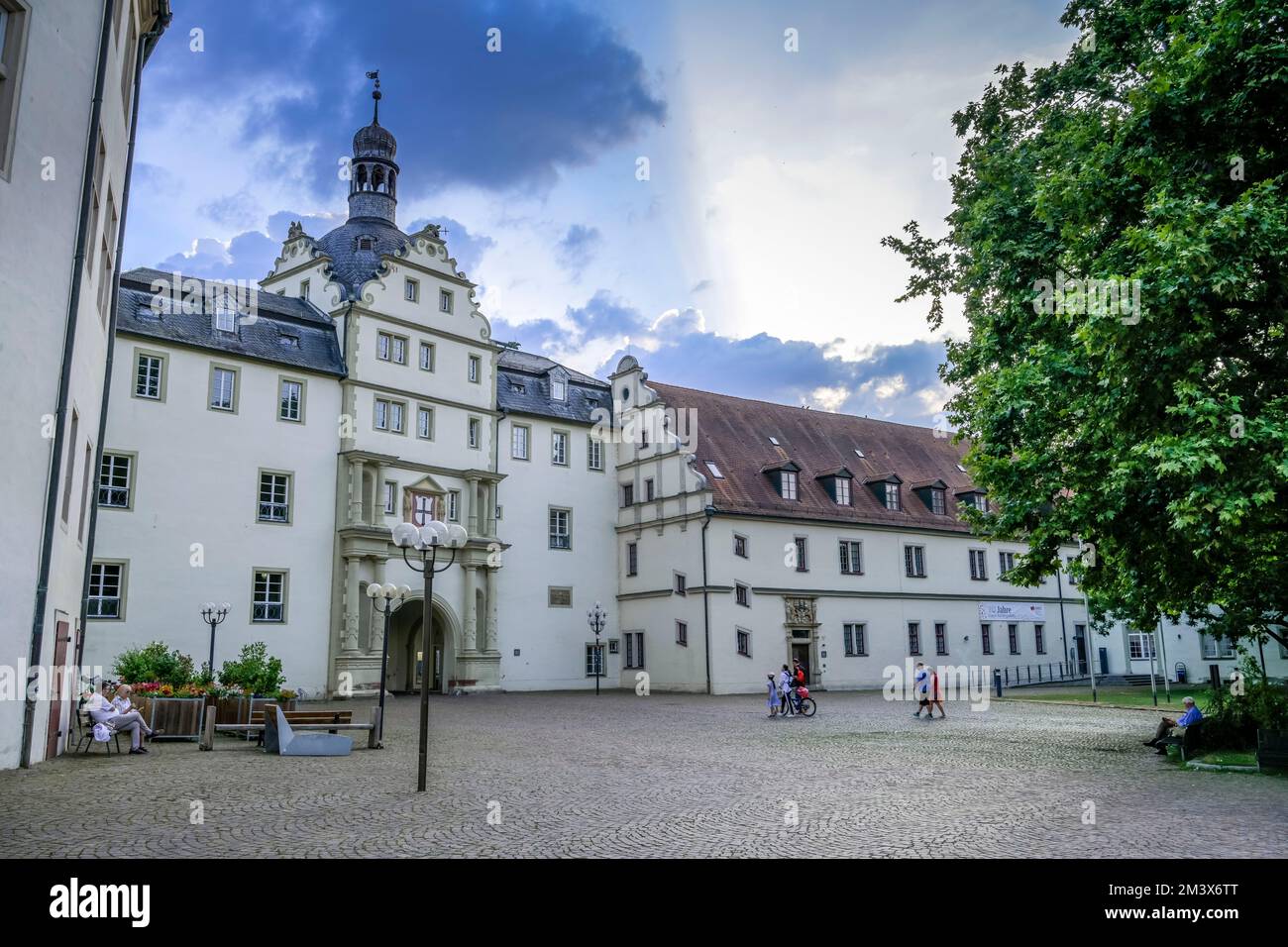 Schlosshof, Deutschordensschloss, Residenzschloss, Bad Mergentheim, Baden-Württemberg ...