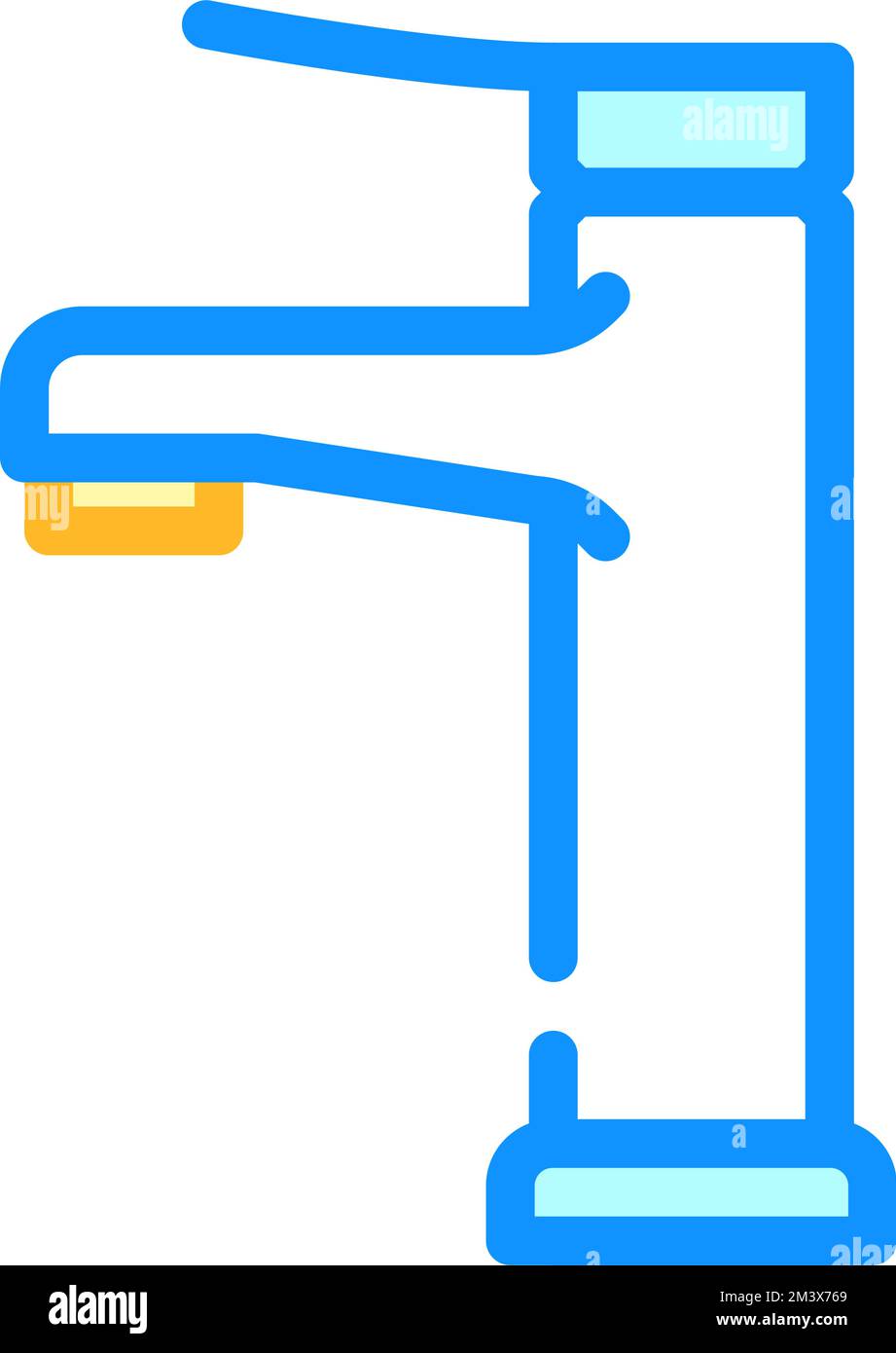 chrome faucet water color icon vector illustration Stock Vector Image ...