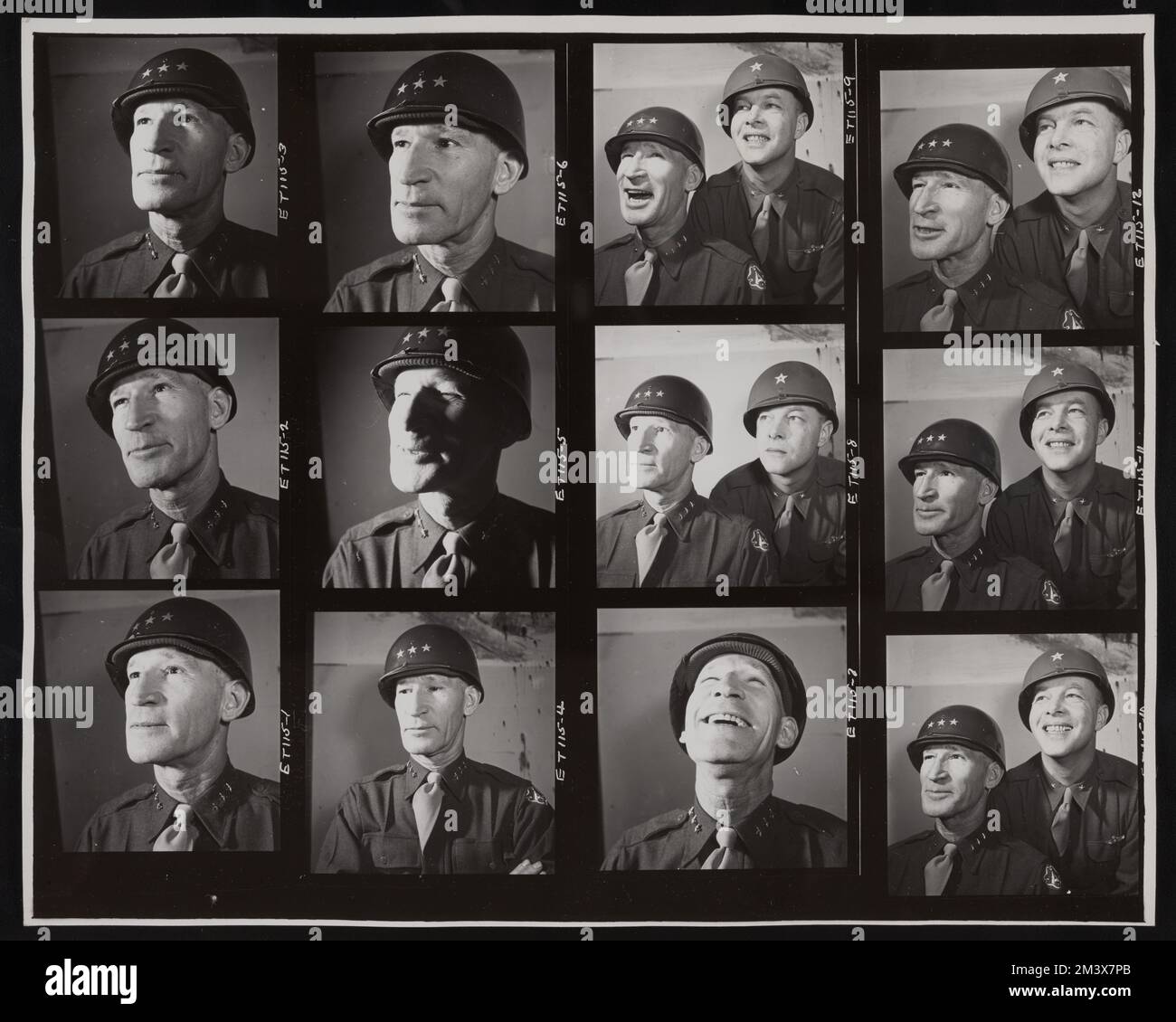 World War II American generals, General Simpson and General Nugent ...