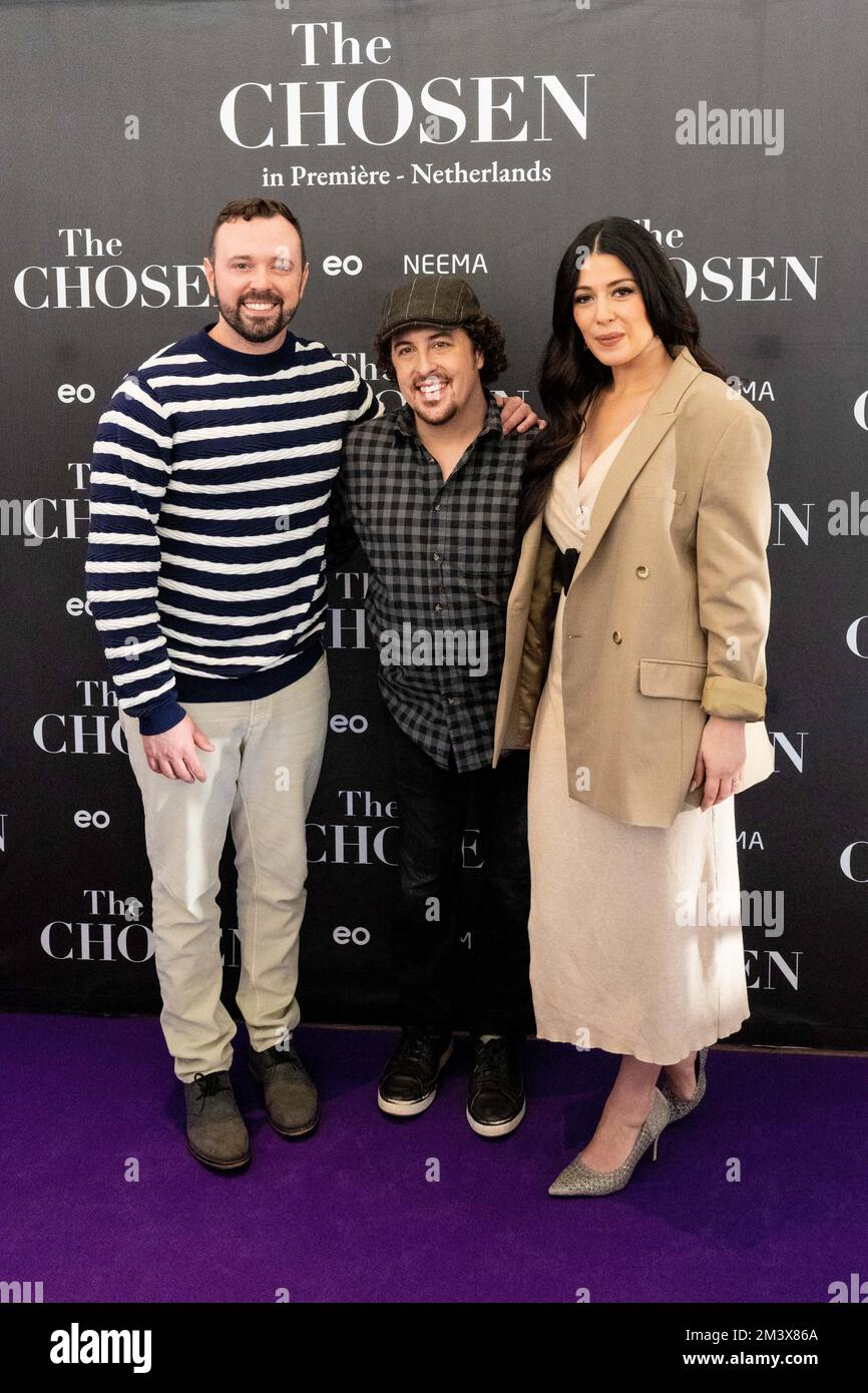 Elizabeth Tabish, Jordan Walker Ross, Tyler Thompson at the premiere of ...
