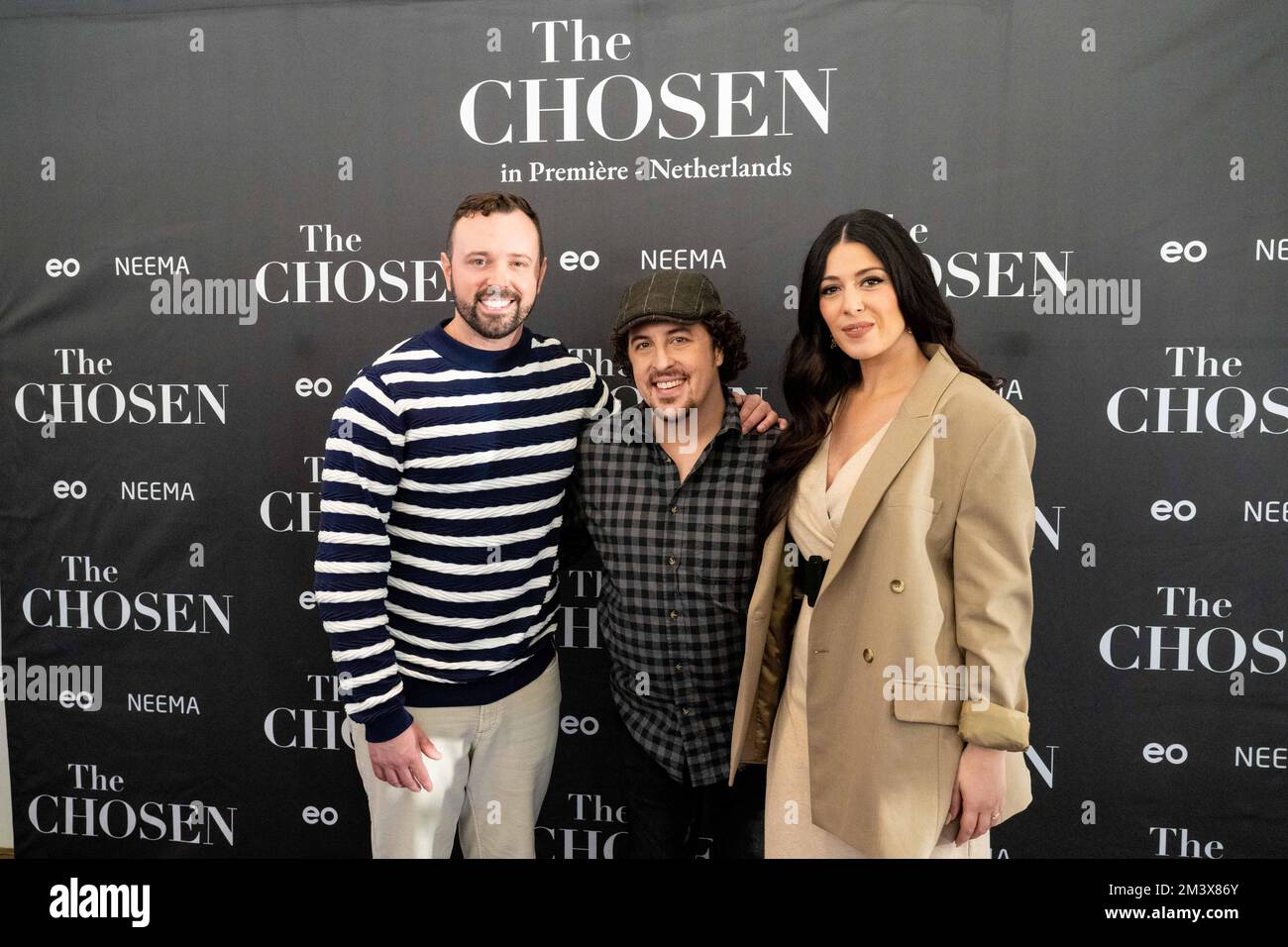 Elizabeth Tabish, Jordan Walker Ross, Tyler Thompson at the premiere of ...