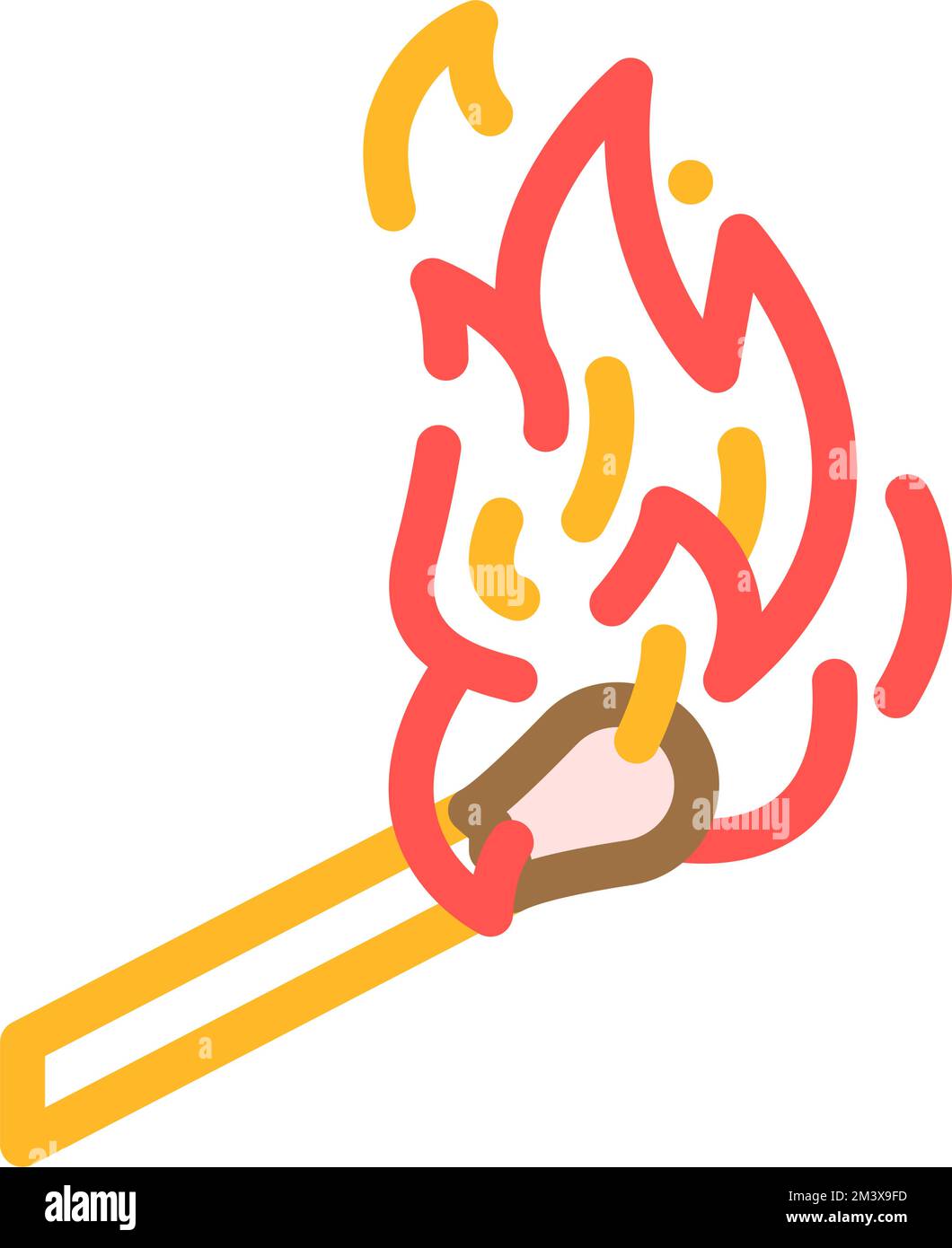 ignite hot color icon vector illustration Stock Vector Image & Art - Alamy