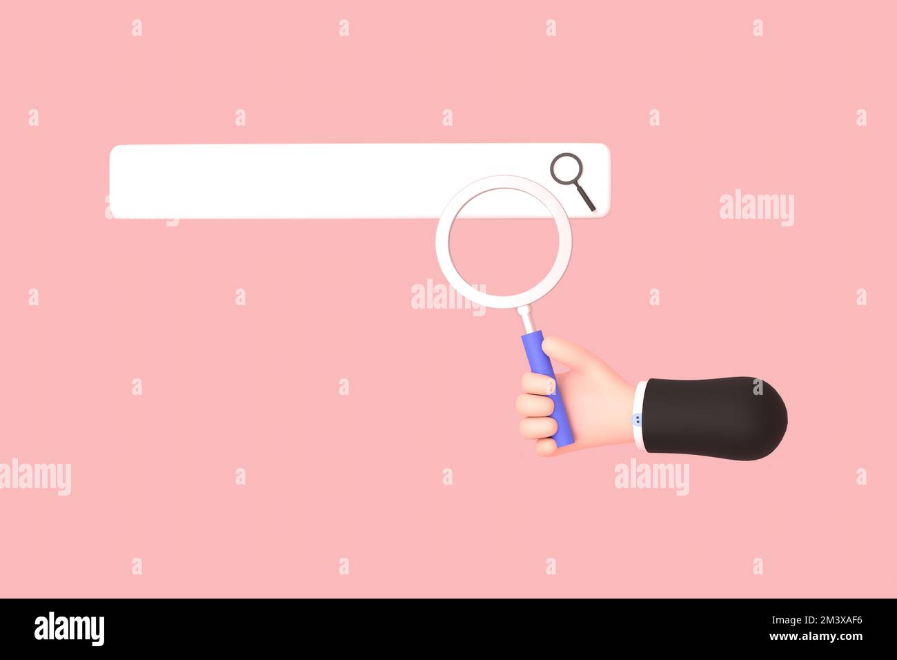 Magnifying glass search bar hi-res stock photography and images - Alamy