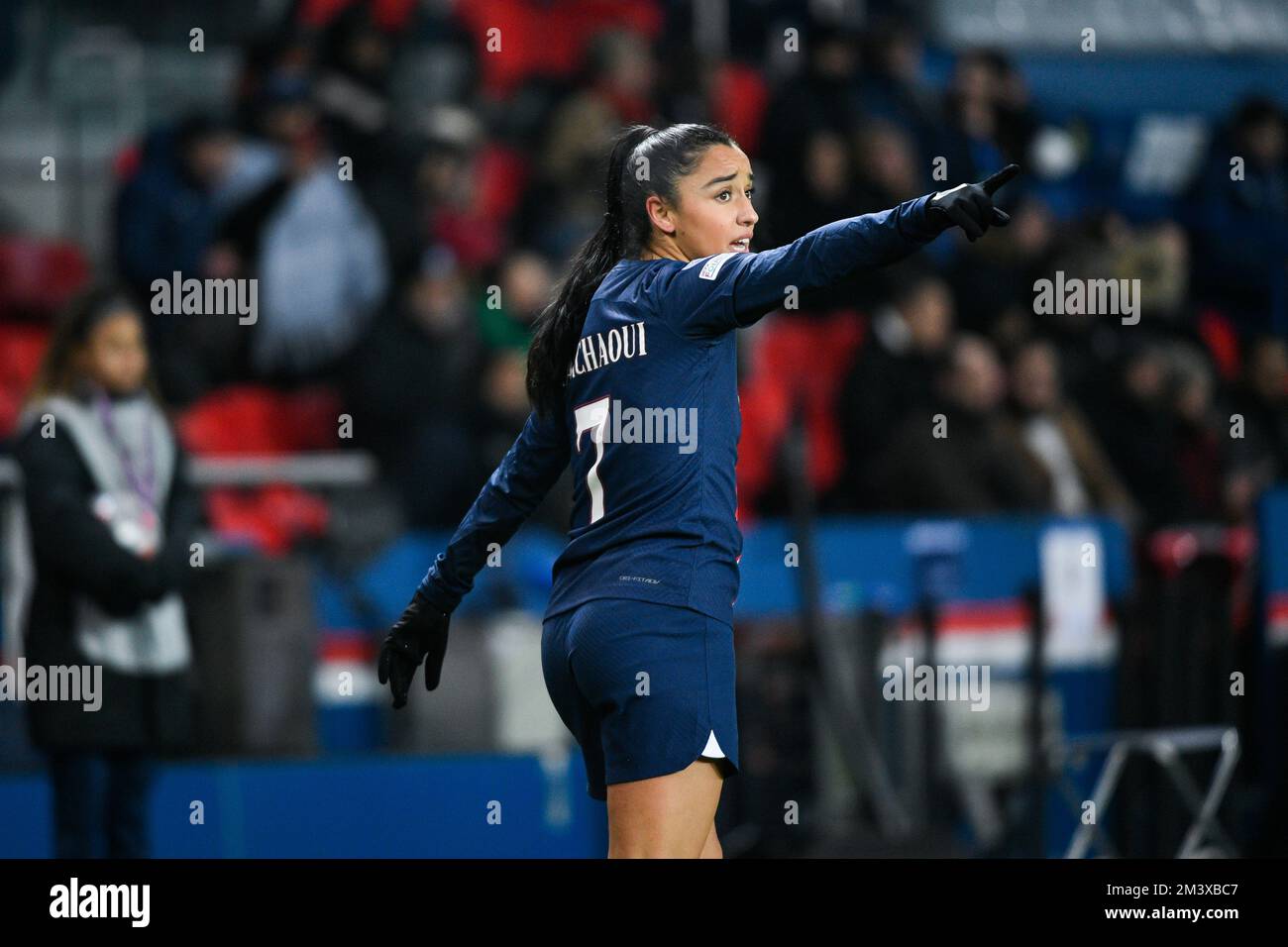 Sakina Karchaoui of PSG during the UEFA Women's Champions League football match between Paris ...