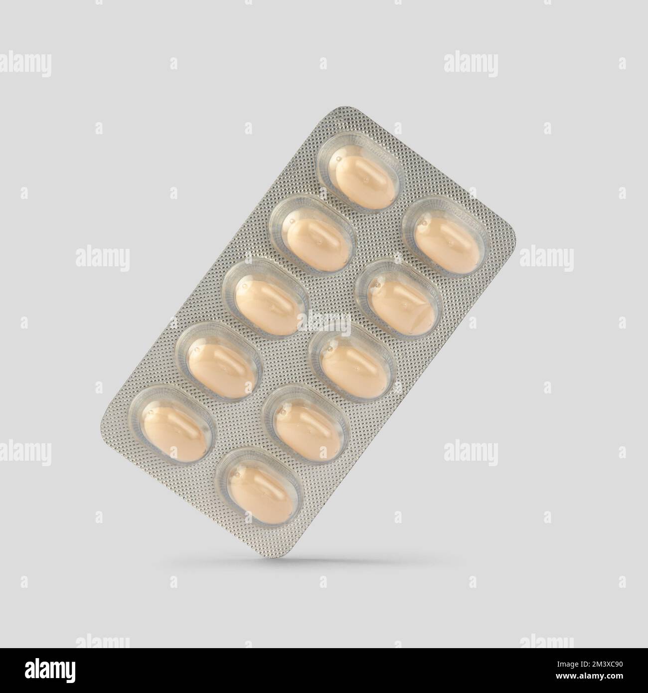template of progesterone hormone tablets in blister pack, female ...