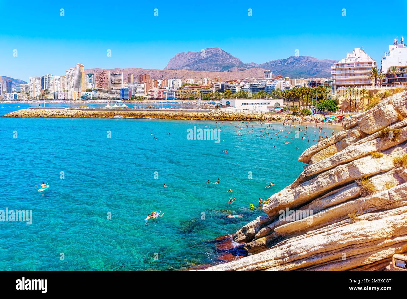 Benidorm beach in Spain, 2022 Stock Photo - Alamy