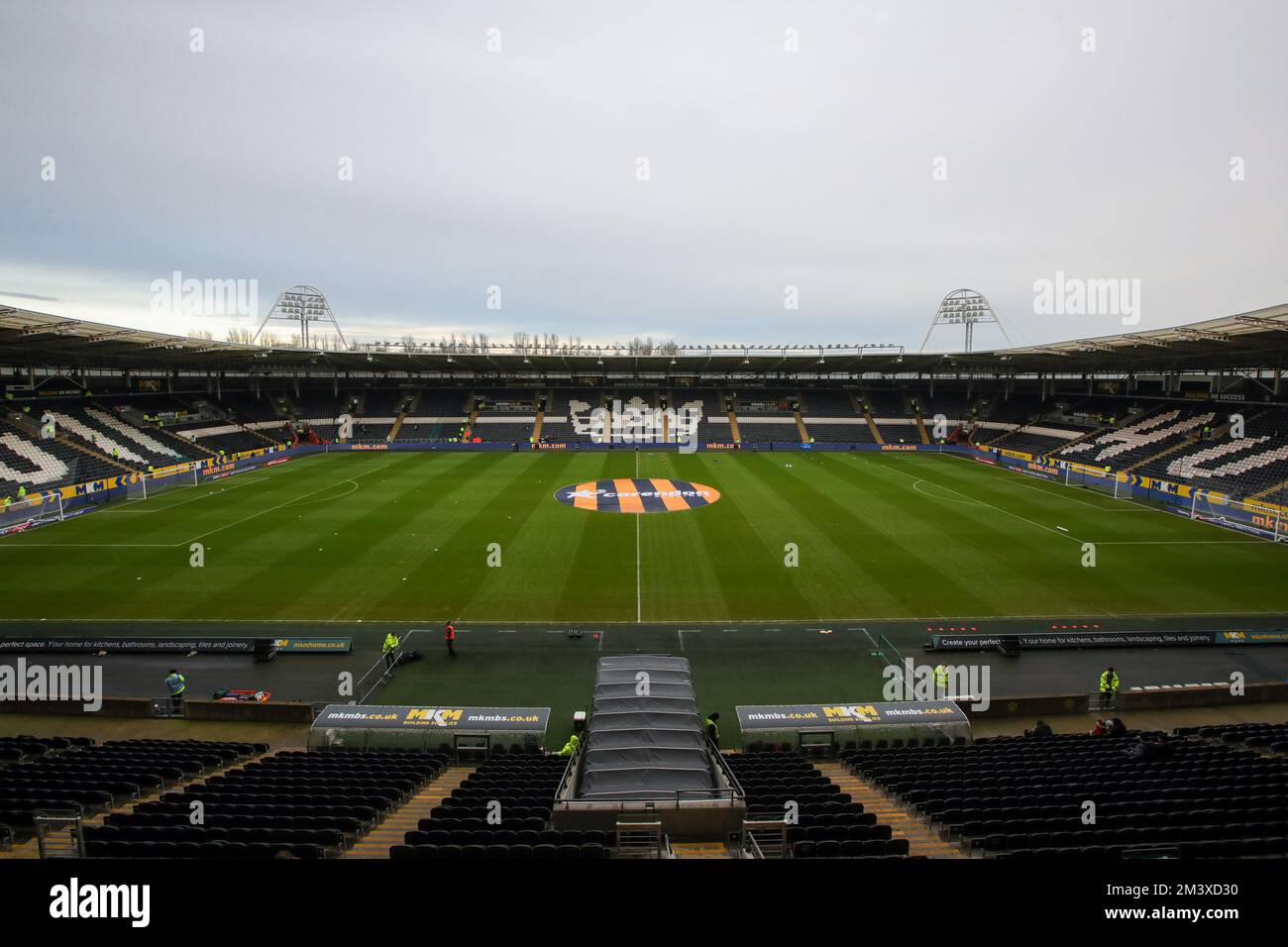 Hull, UK. 17th Dec, 2022. General view inside The MKM Stadium ahead of ...