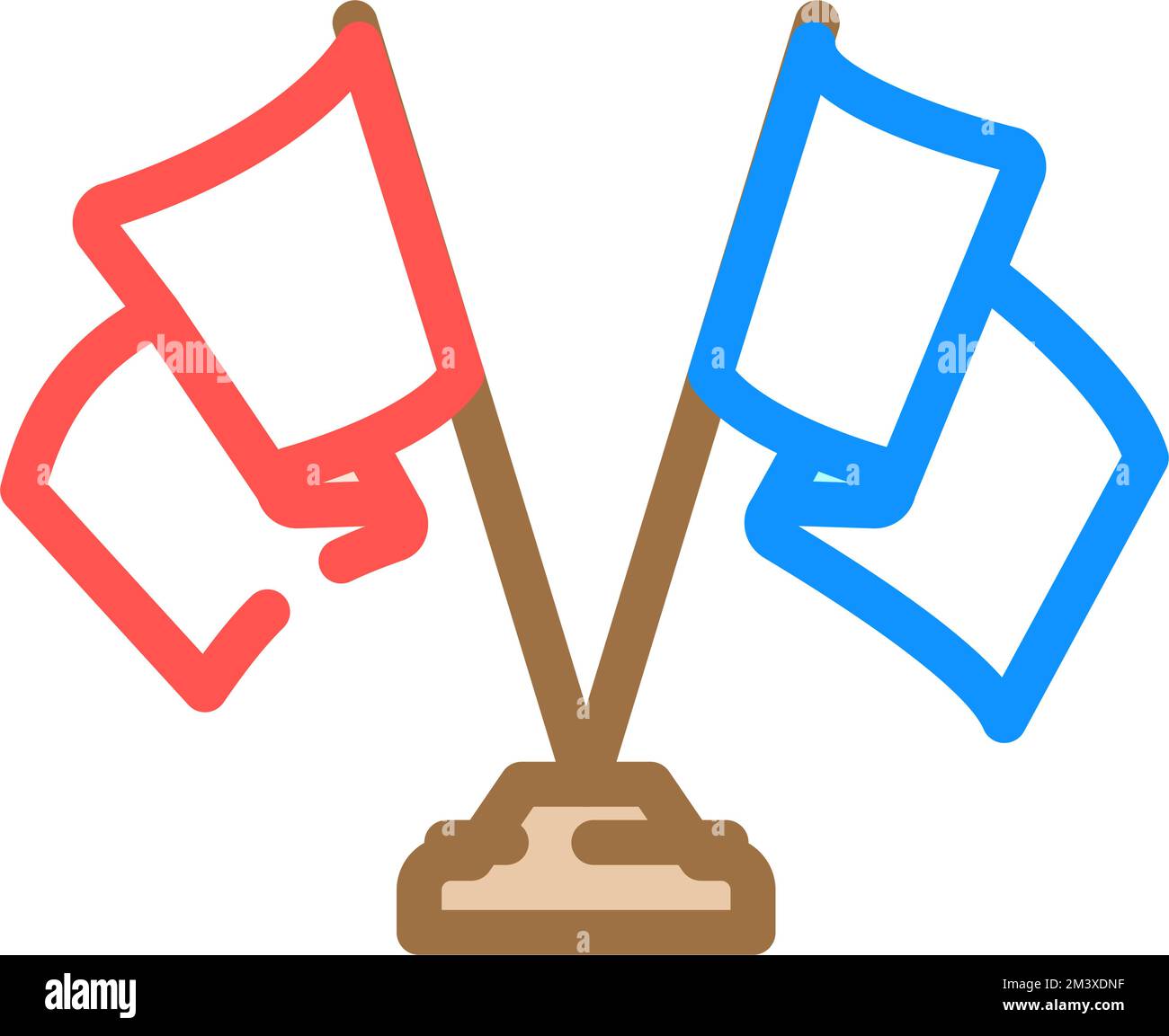 pole flag color icon vector illustration Stock Vector Image & Art - Alamy