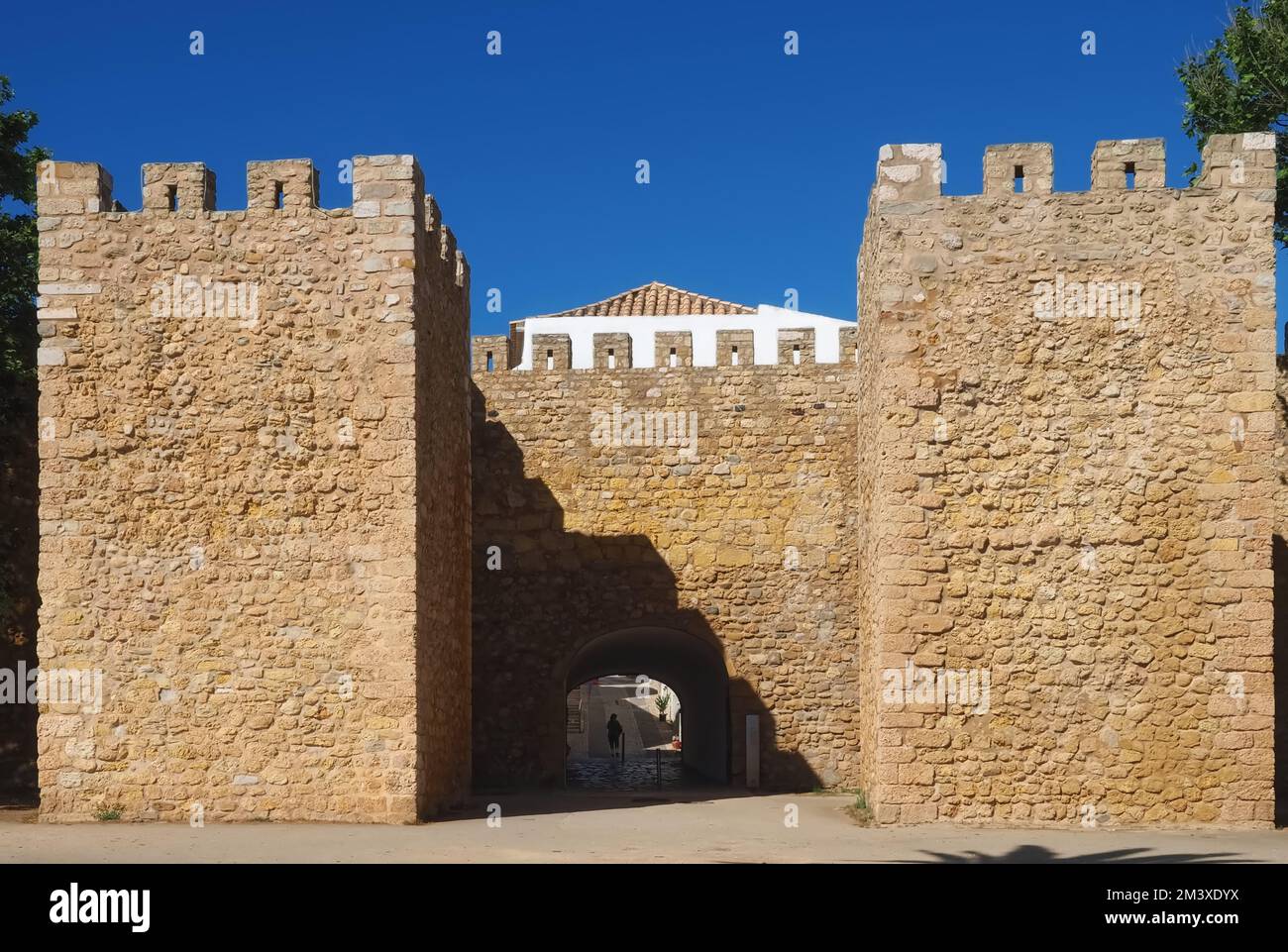 Beautiful castle of Lagos in Portugal Stock Photo - Alamy