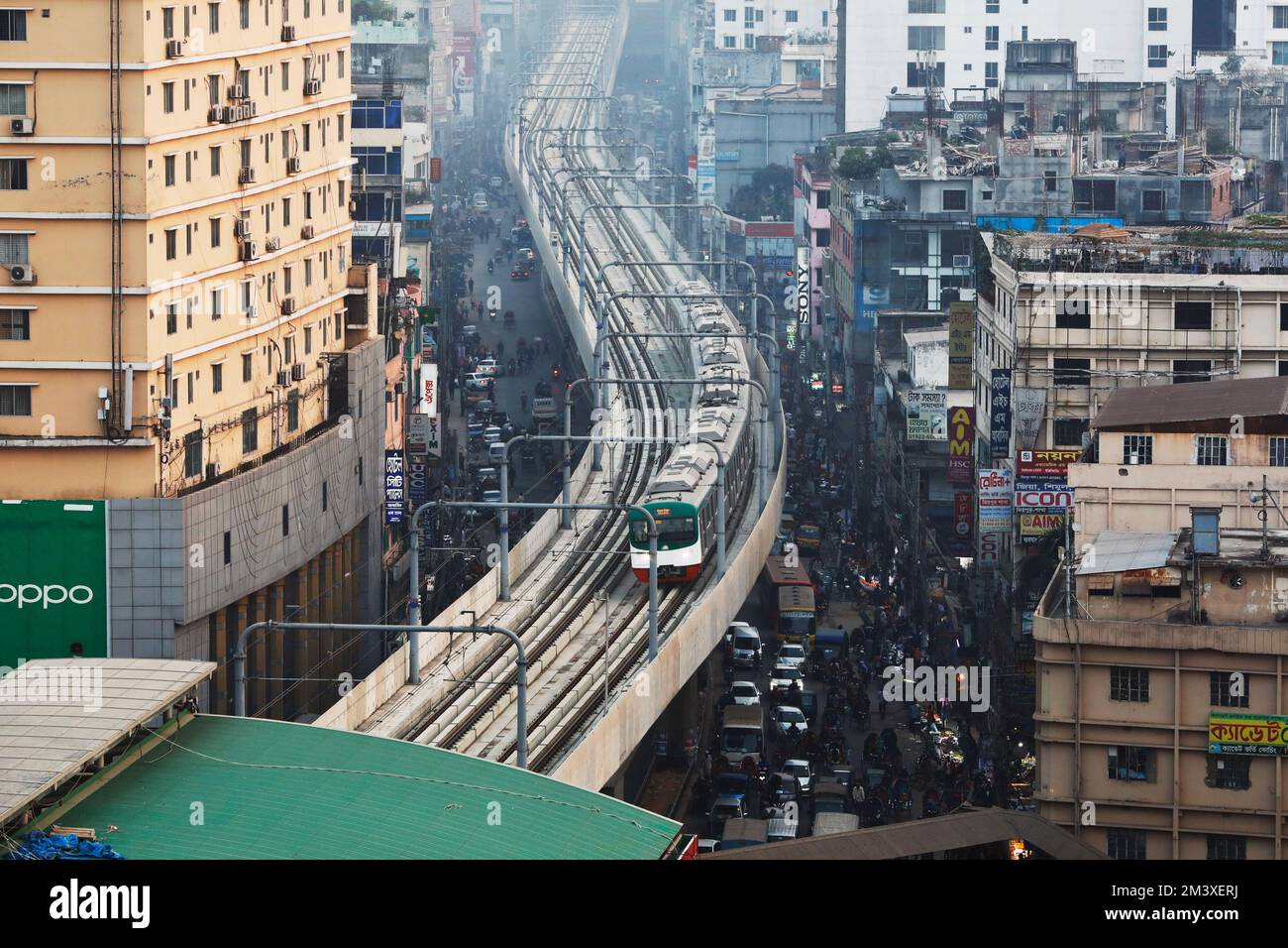 Dhaka, Bangladesh - December 15, 2022: Bangladesh's first-ever metro ...