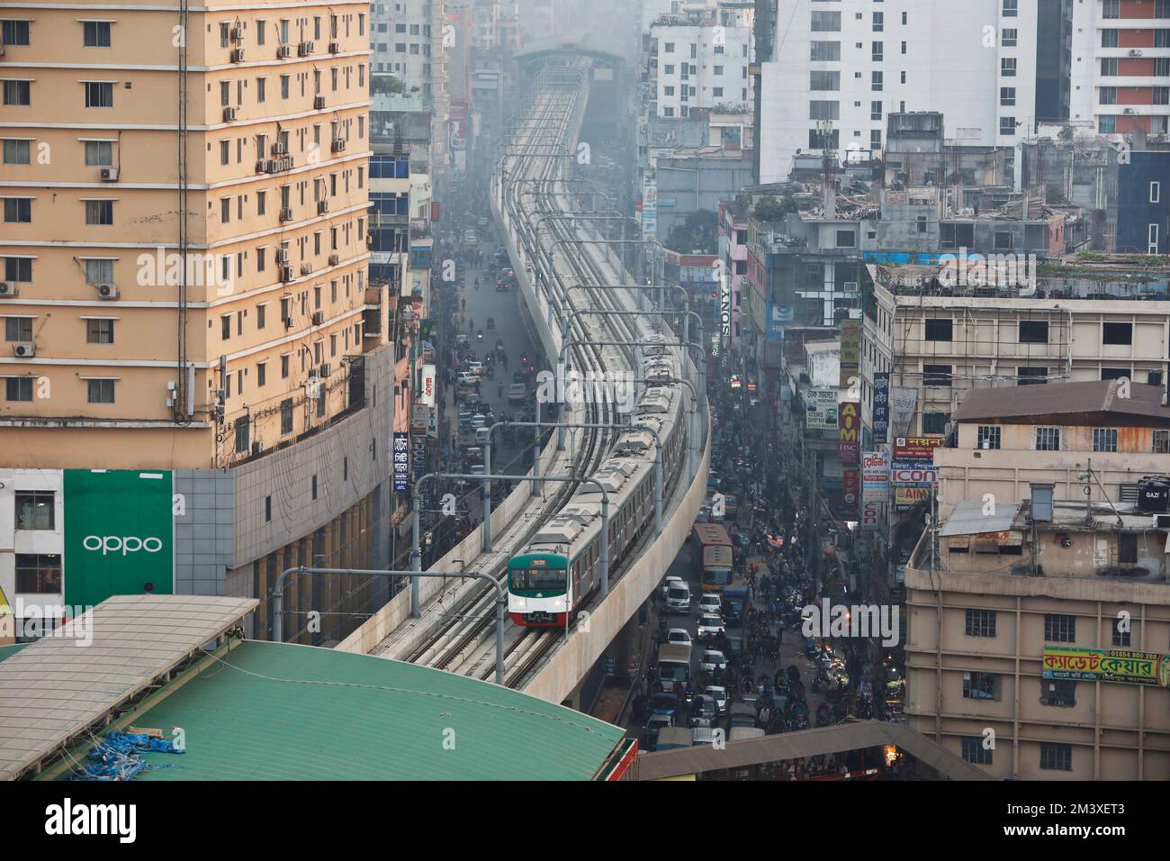 Dhaka, Bangladesh - December 15, 2022: Bangladesh's first-ever metro ...