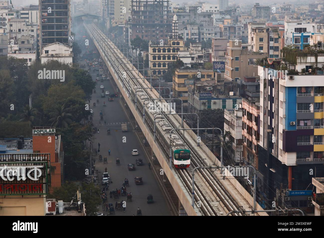 Dhaka, Bangladesh - December 15, 2022: Bangladesh's first-ever metro ...