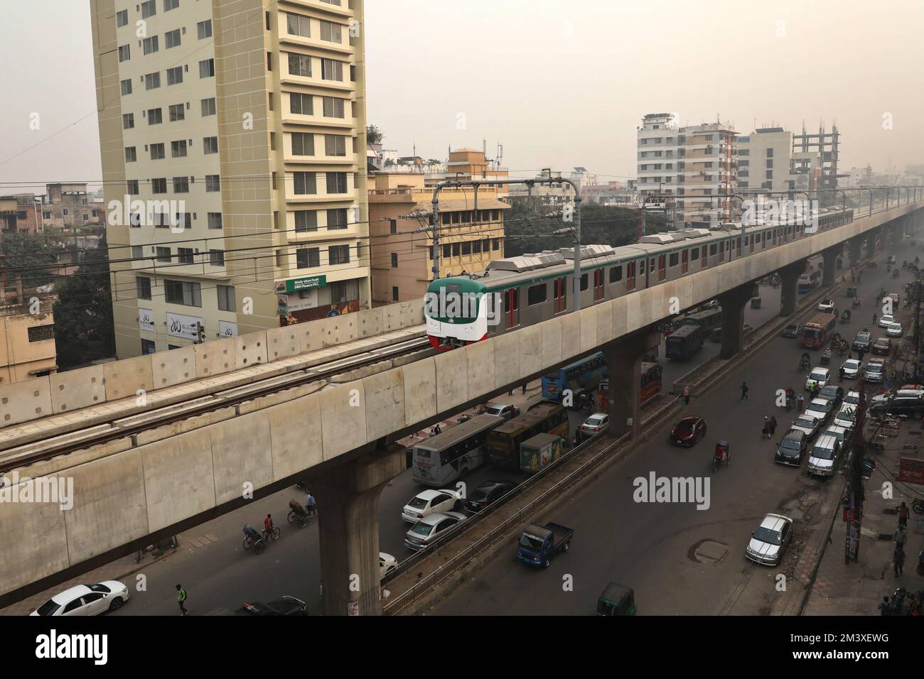 Dhaka, Bangladesh - December 14, 2022: Bangladesh's first-ever metro ...