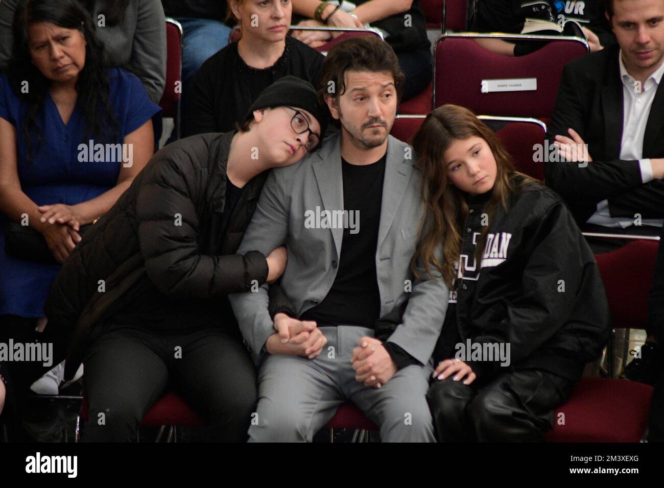 December 16, 2022, Mexico City, Mexico: Diego Luna accompanied by his ...