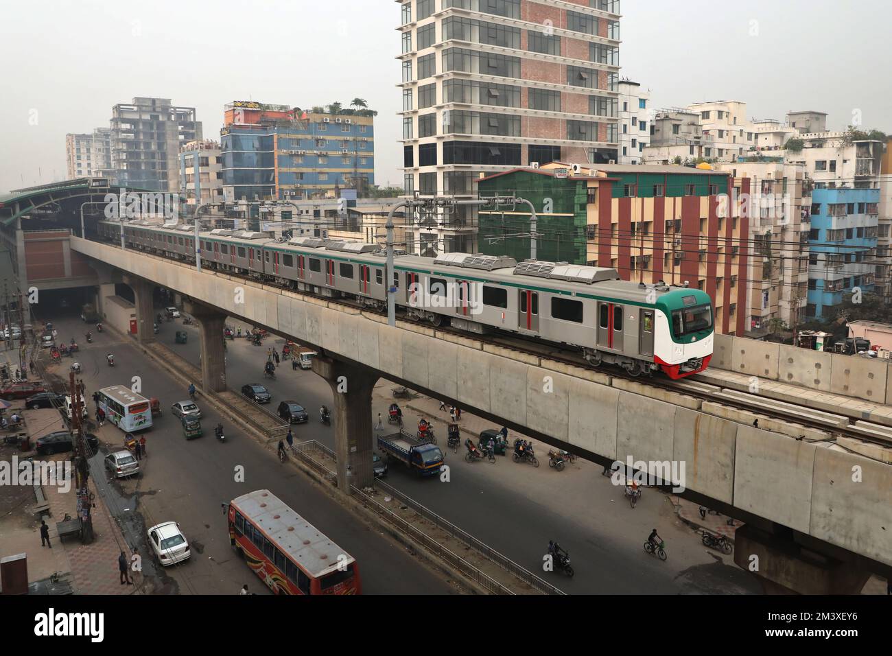 Dhaka, Bangladesh - December 14, 2022: Bangladesh's first-ever metro ...