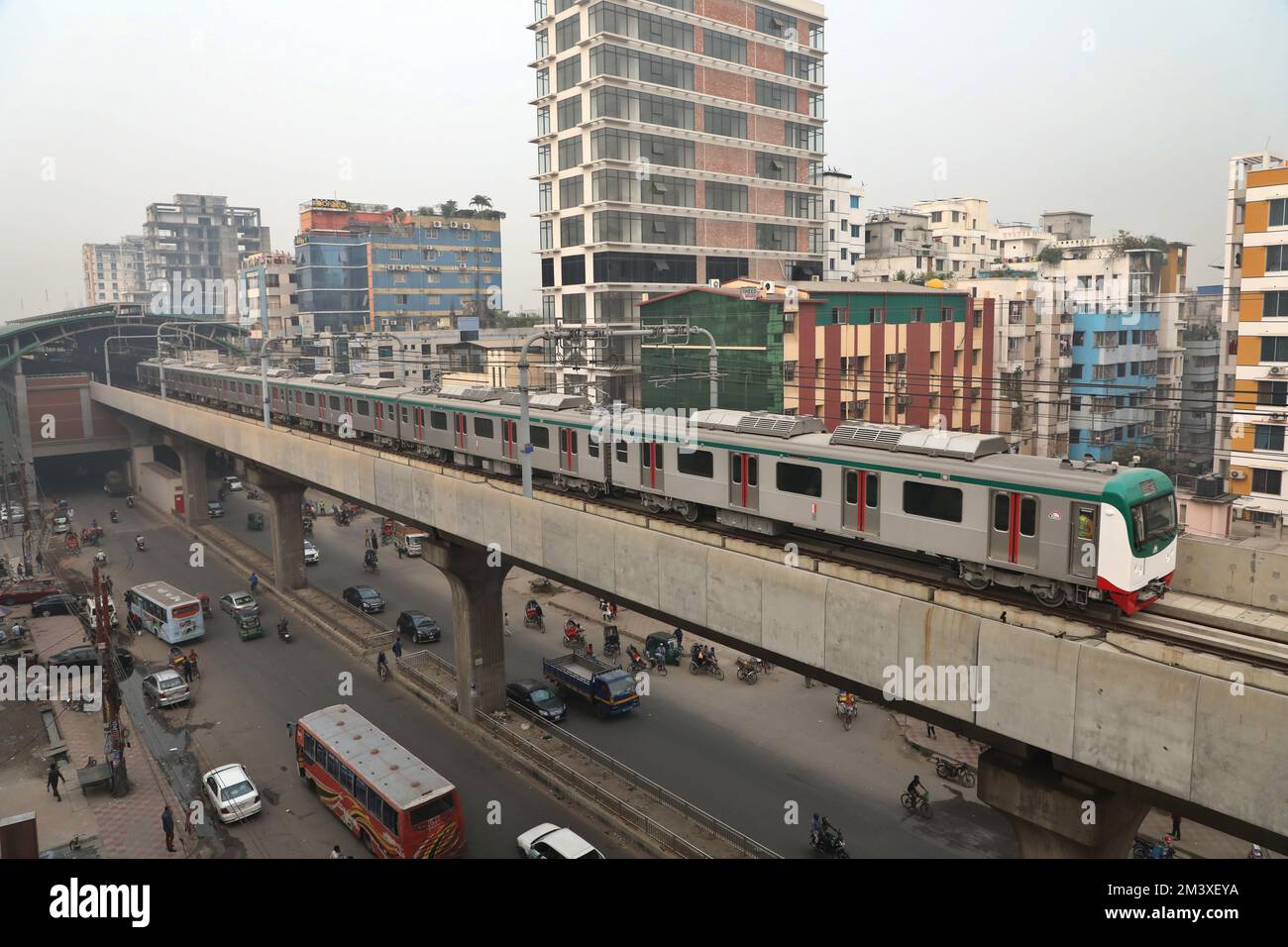 Dhaka, Bangladesh - December 14, 2022: Bangladesh's first-ever metro ...