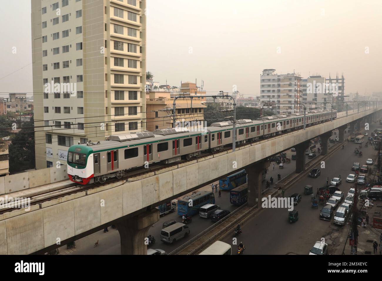 Dhaka, Bangladesh - December 14, 2022: Bangladesh's first-ever metro ...