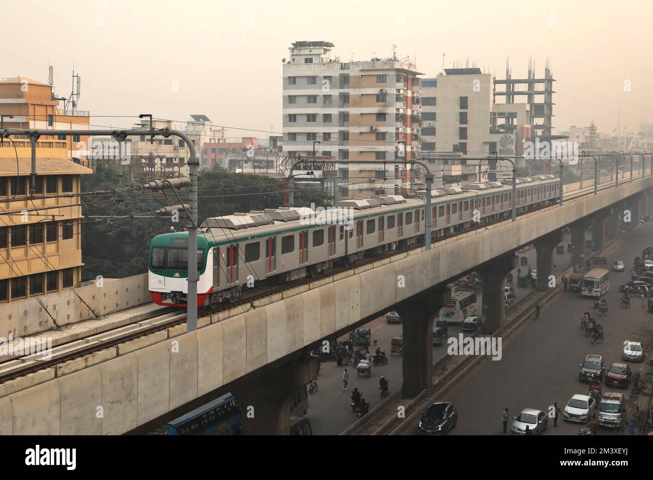 Dhaka, Bangladesh - December 14, 2022: Bangladesh's first-ever metro ...