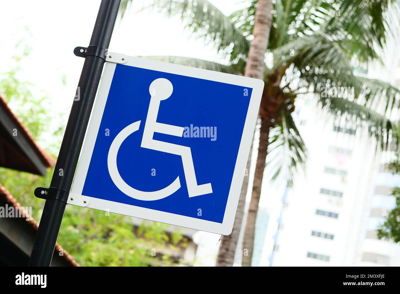 Disabled Or Handicapped Wheelchair Sign street Stock Photo - Alamy