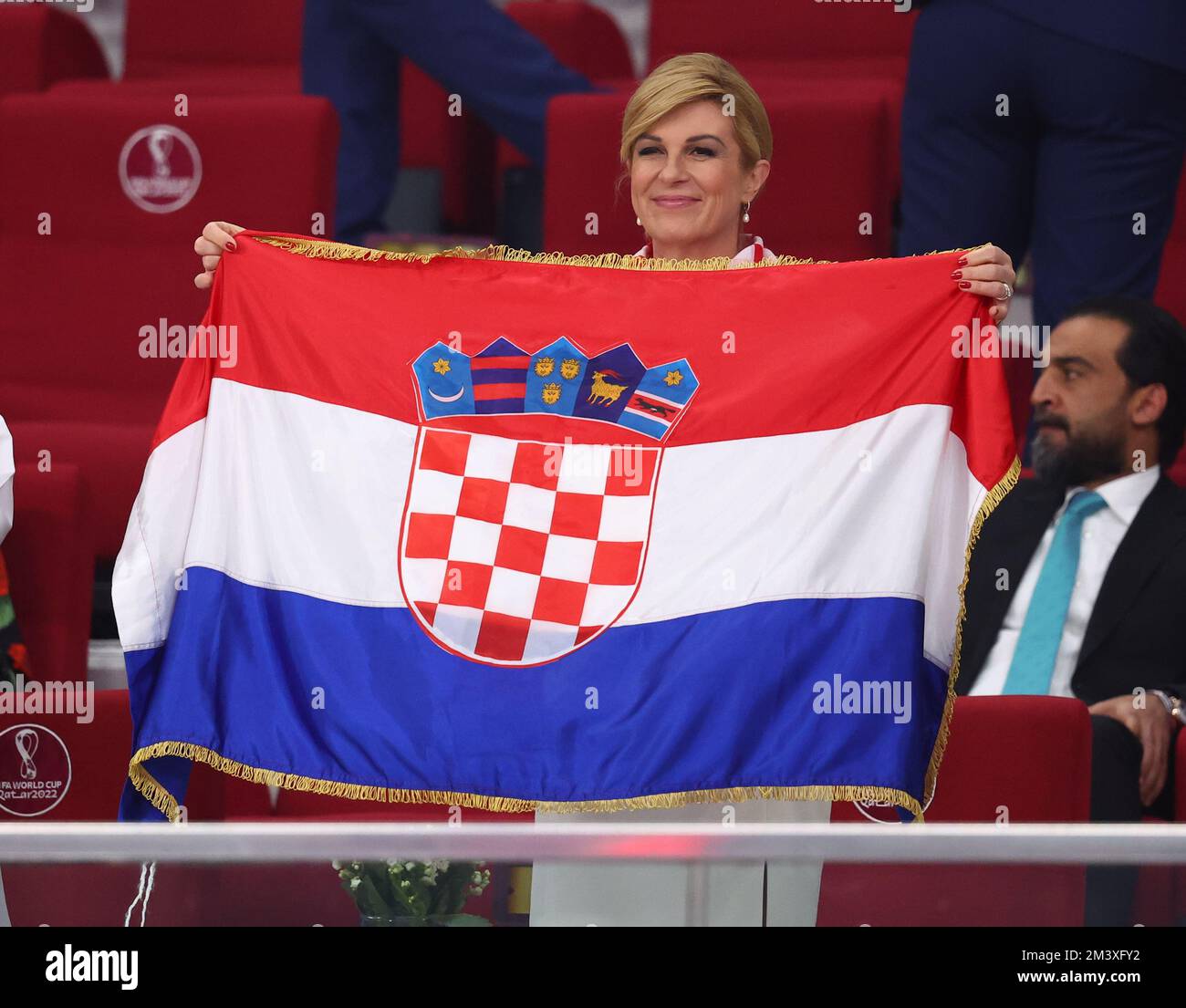 Doha, Qatar. 17th Dec, 2022. Former Croatian president Kolinda Grabar ...